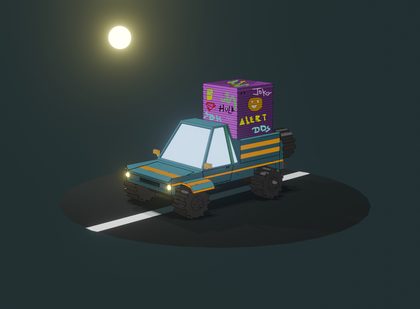 ArtStation - 3d car game art