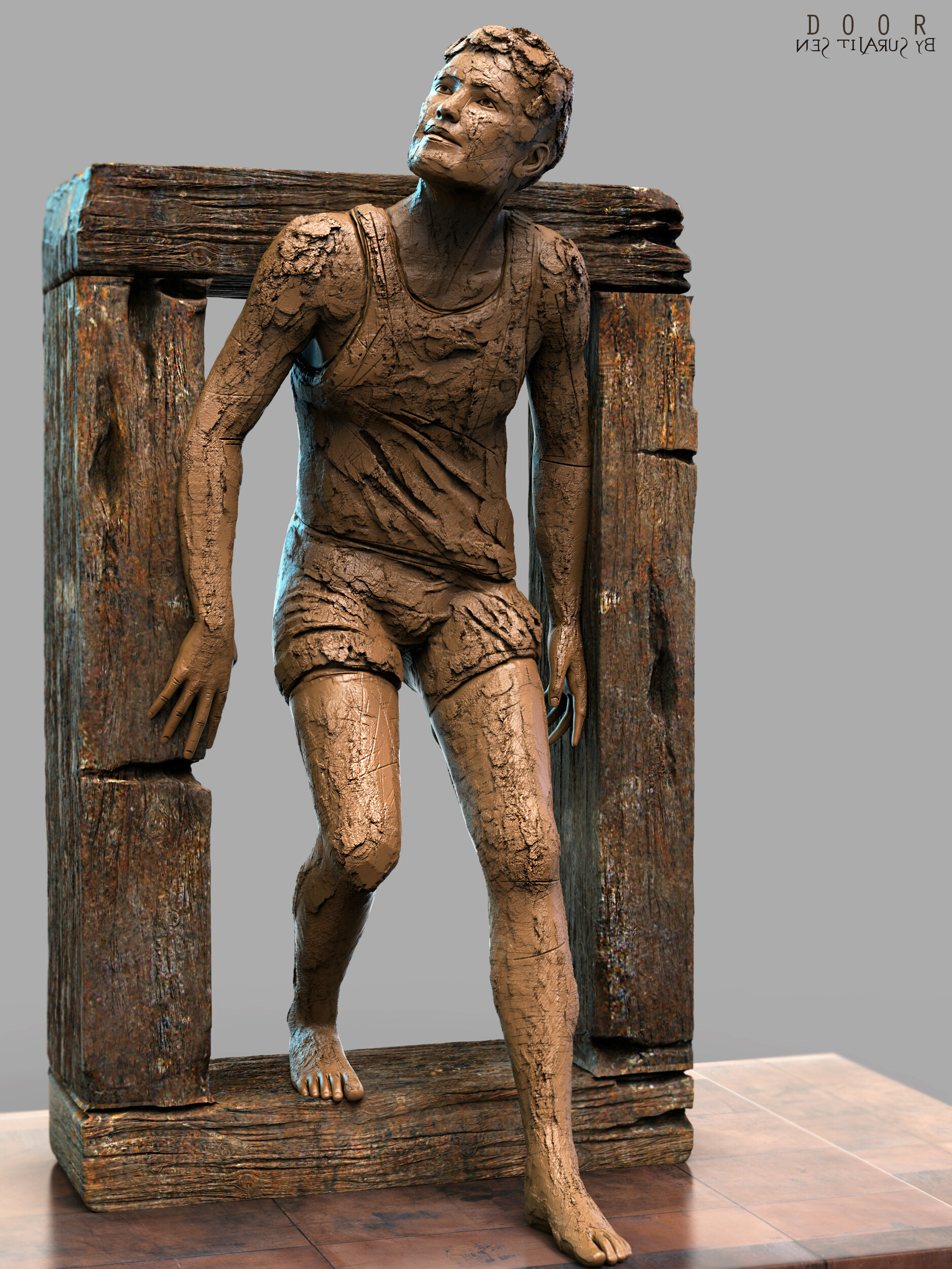 ArtStation - A Small Door - Digital Sculpture by Surajit Sen