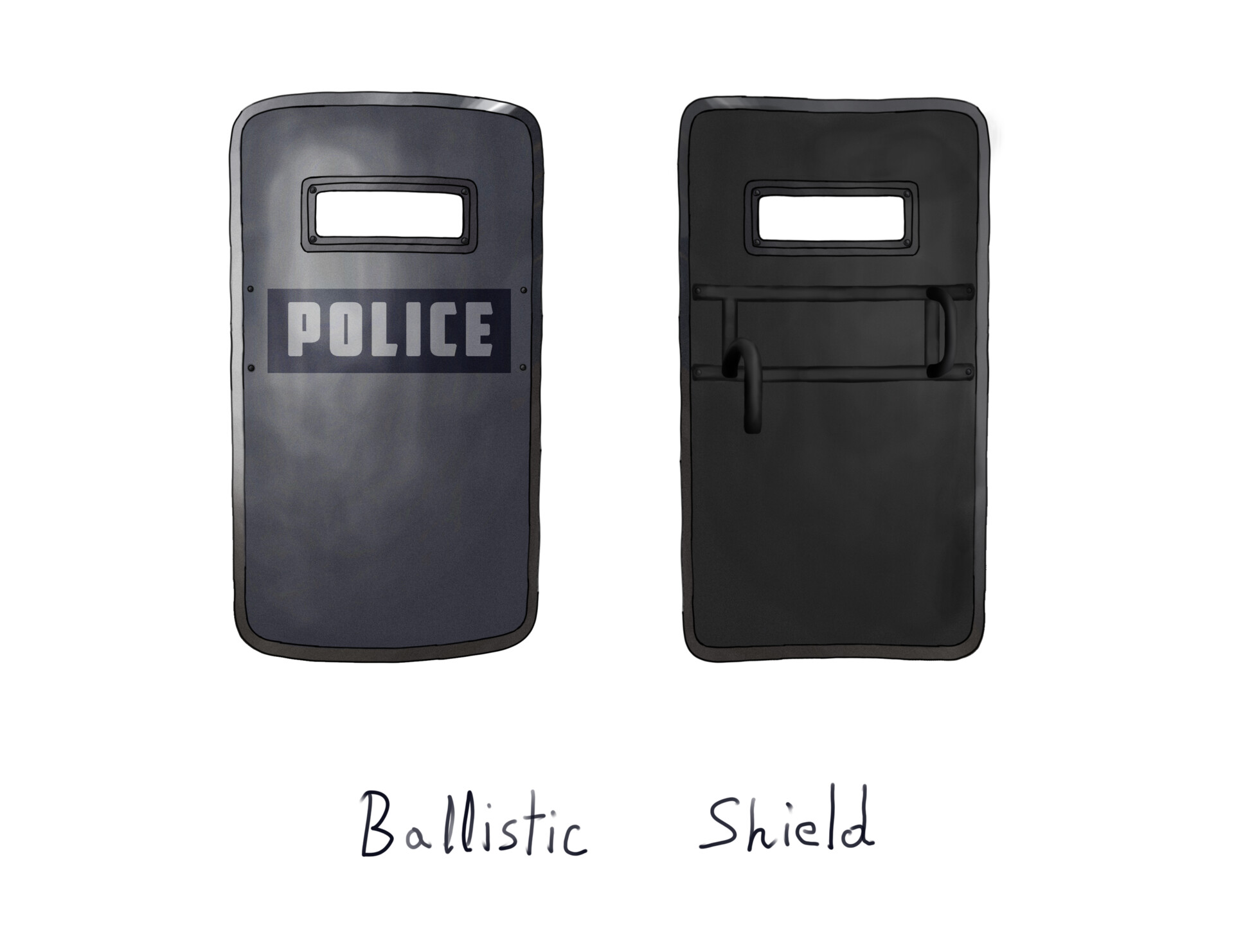 ArtStation - Ballistic Shield Concept Art