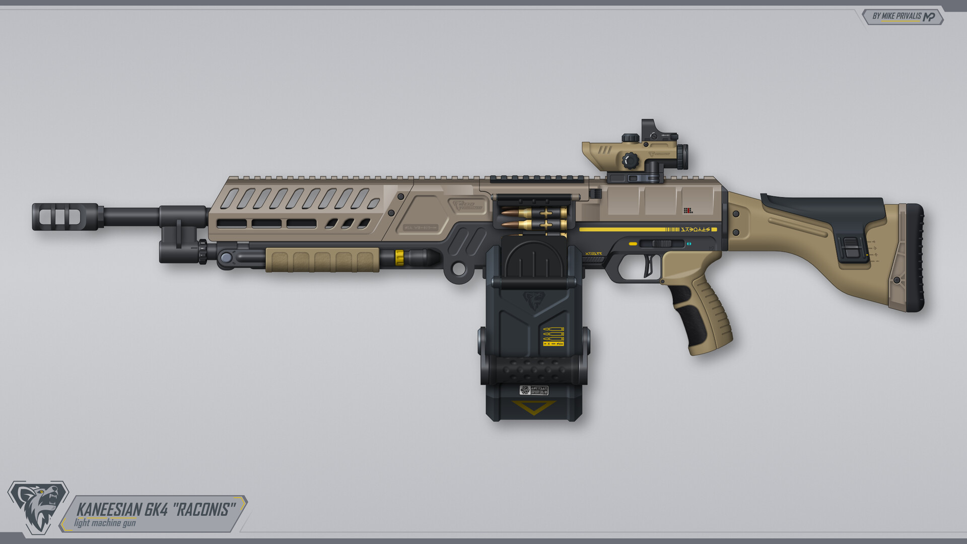 Mike Privalis - 6K4 "Raconis" Machine Gun