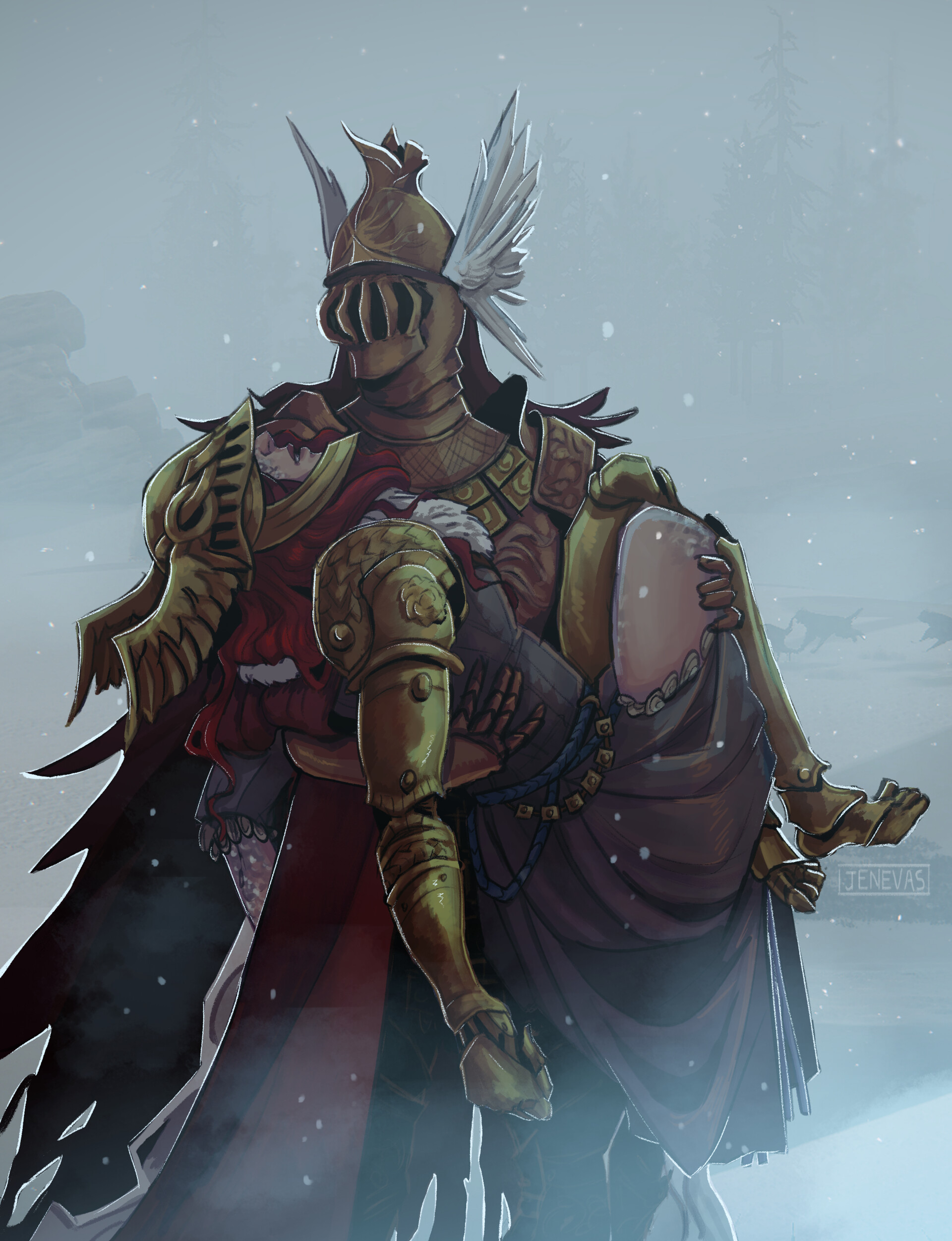 ArtStation - Finlay & Malenia (Elden Ring)