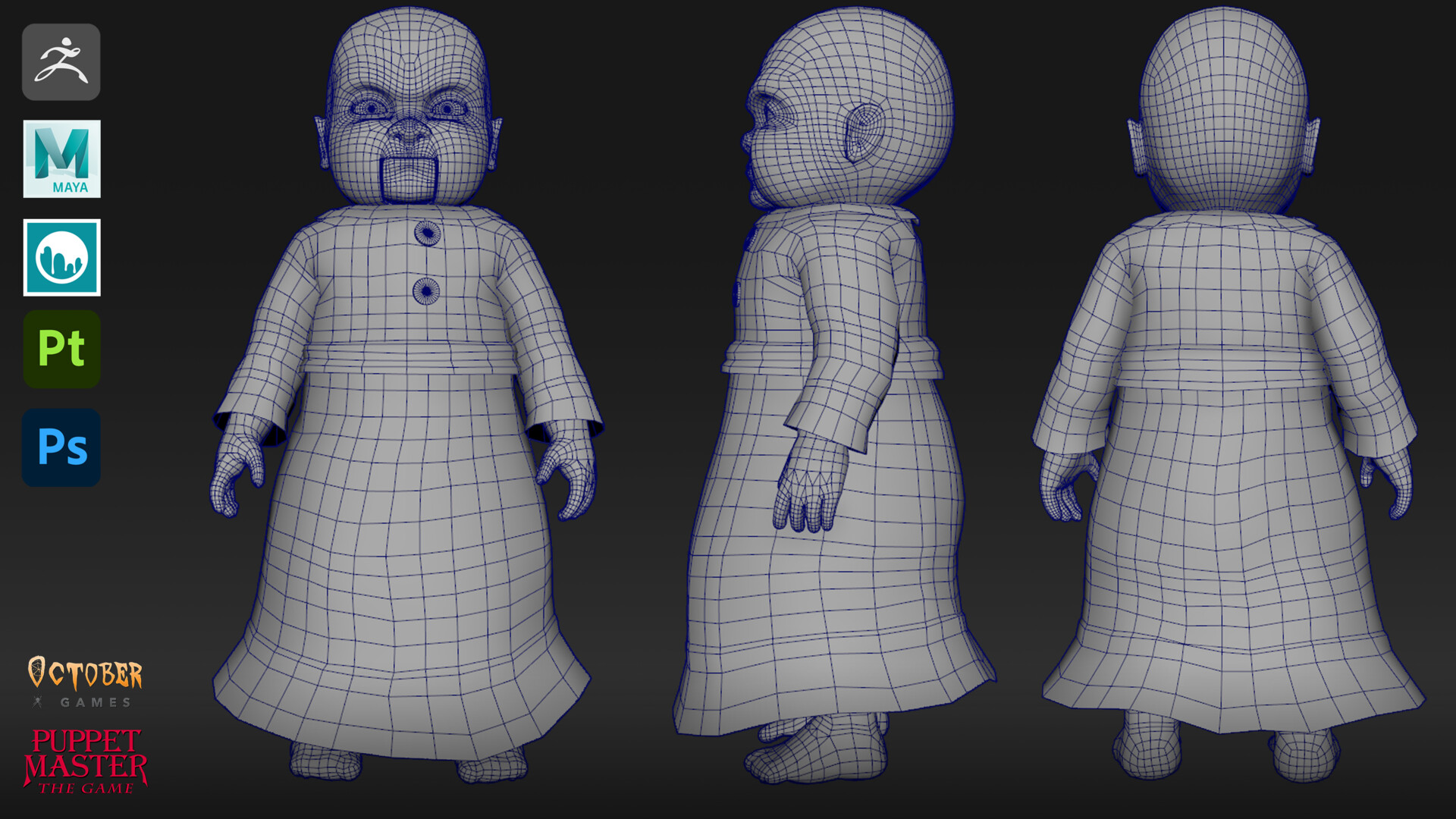 Drake Kazmierczak - Baby Oopsie Daisy - 3D Model and Animation - Puppet Master: The Game
