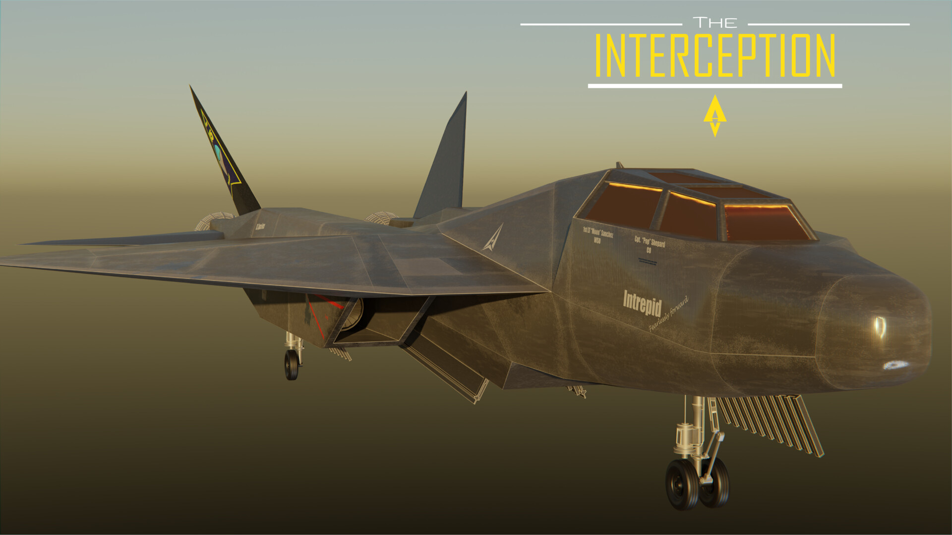 ArtStation - F-52 Hawk Fighter Jet