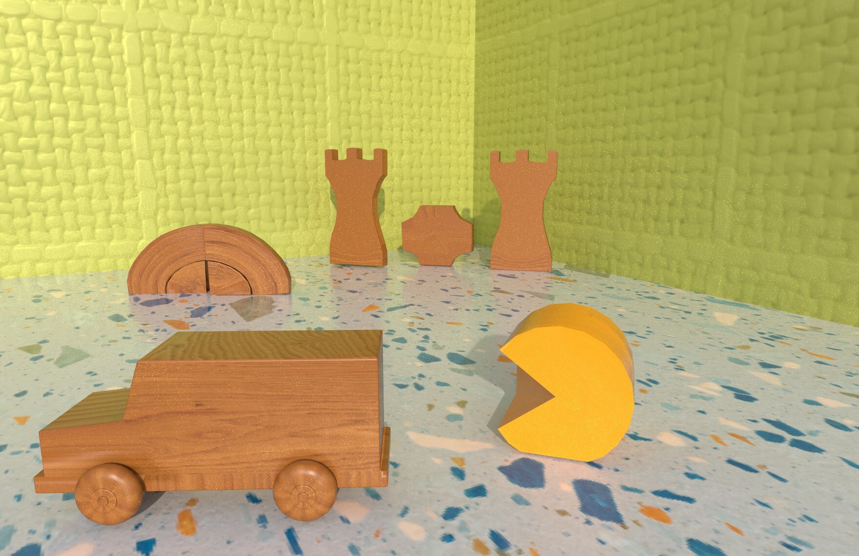 ArtStation - Toy Block Scene