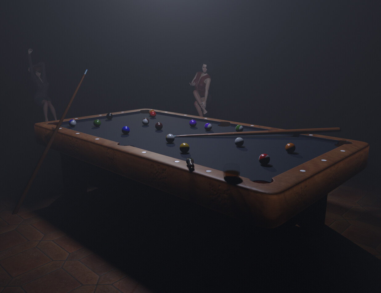 ArtStation - Pool Table