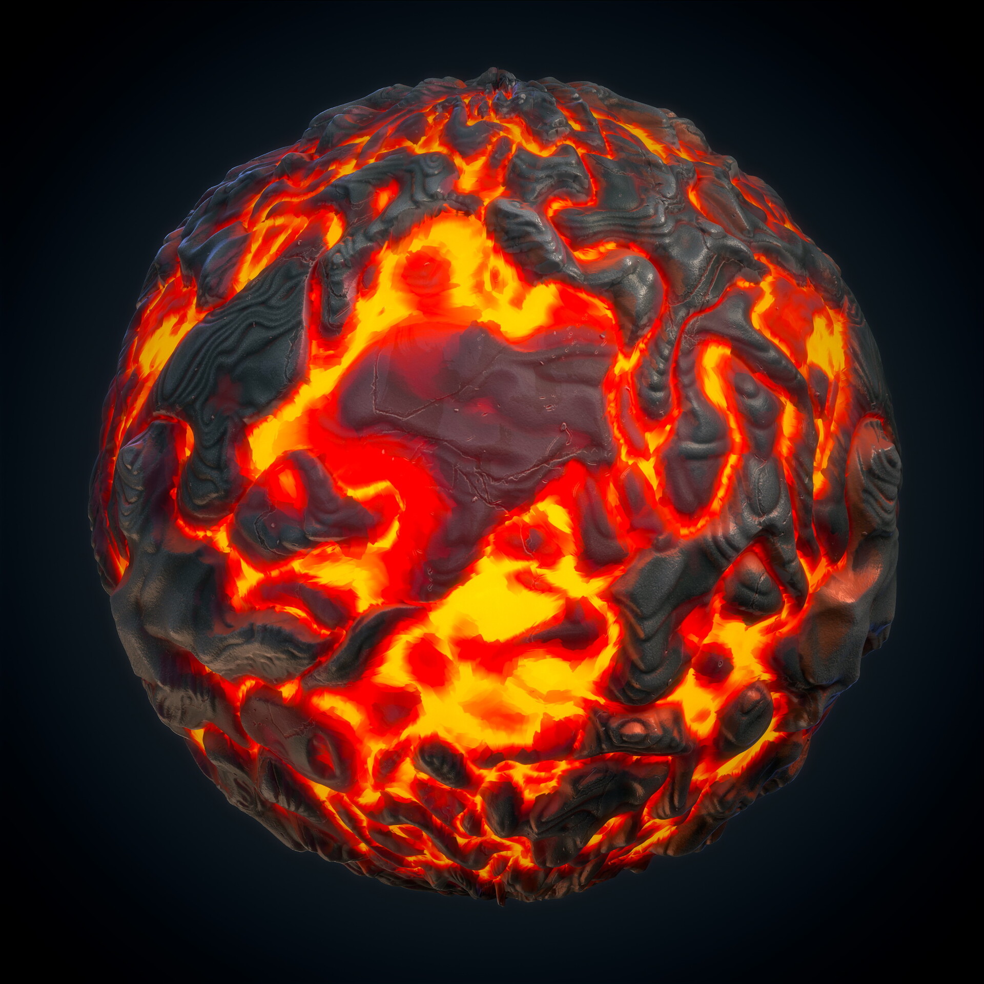 ArtStation - Lava (Stylized & Real) - VOL 03 - Maps & SBS & Sbsar
