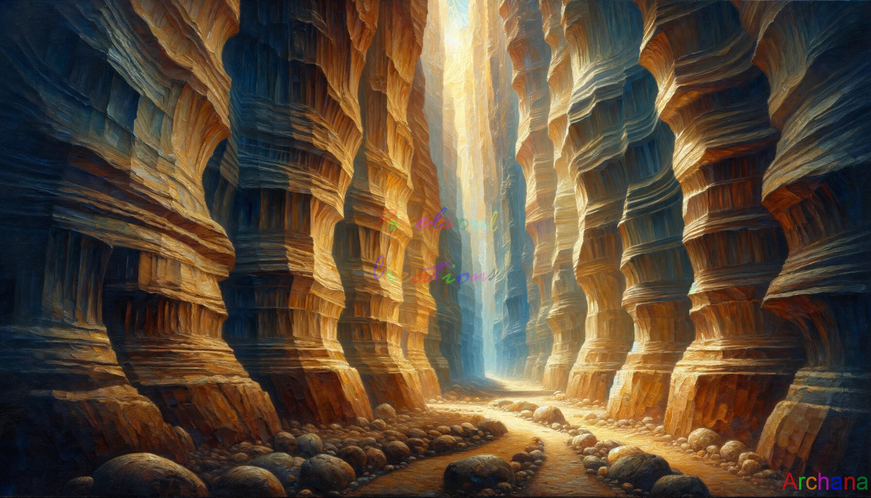 Archana - Subterranean Elegance: Caverns of Chromatic Wonders