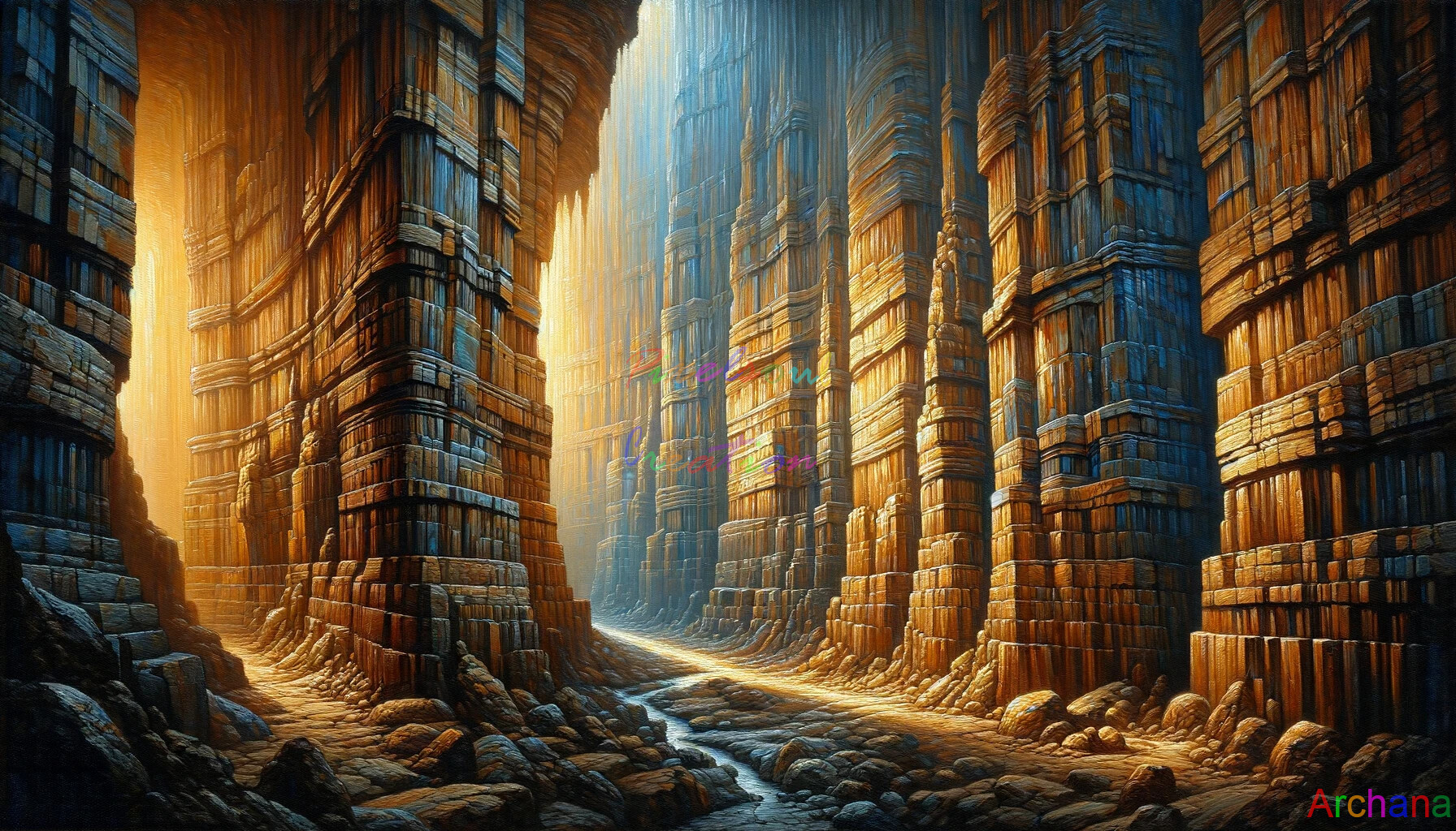 Archana - Subterranean Elegance: Caverns of Chromatic Wonders