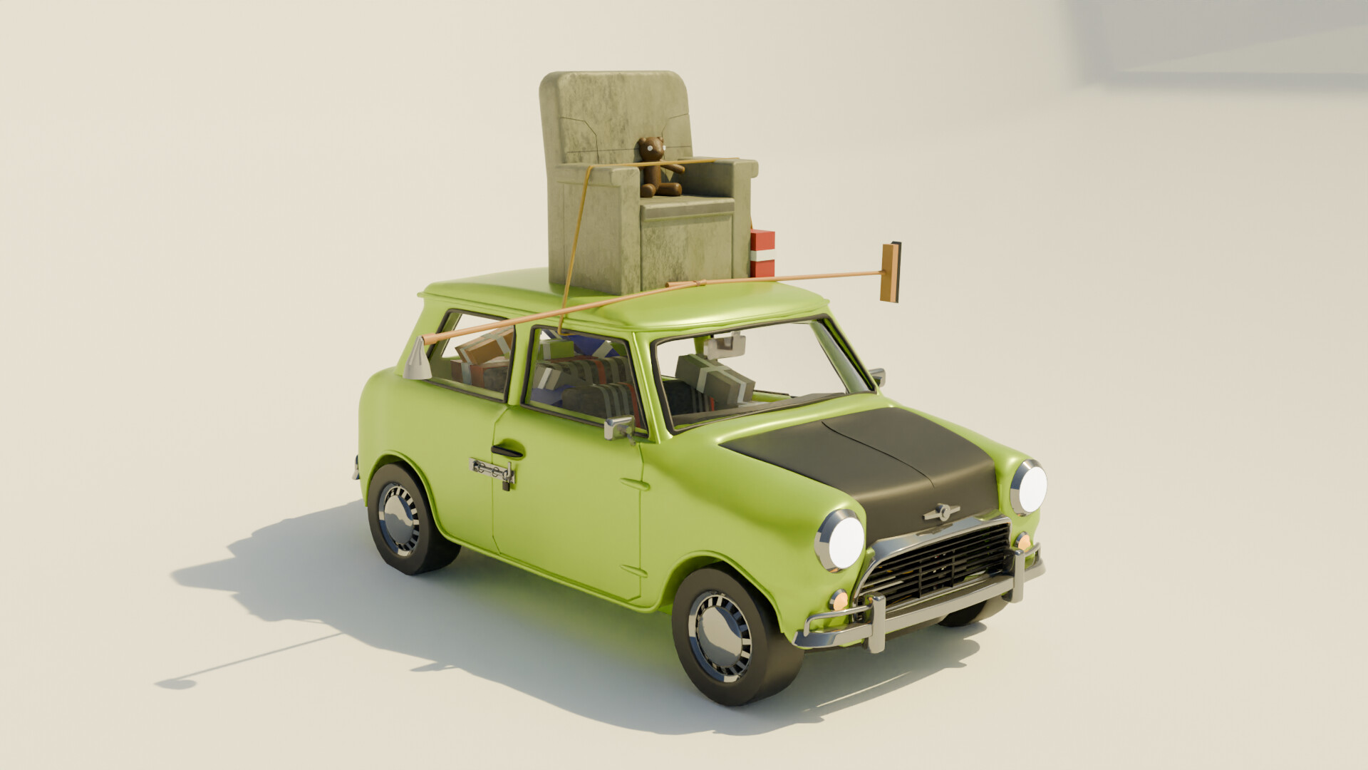ArtStation - Mr Bean's Mini Cooper