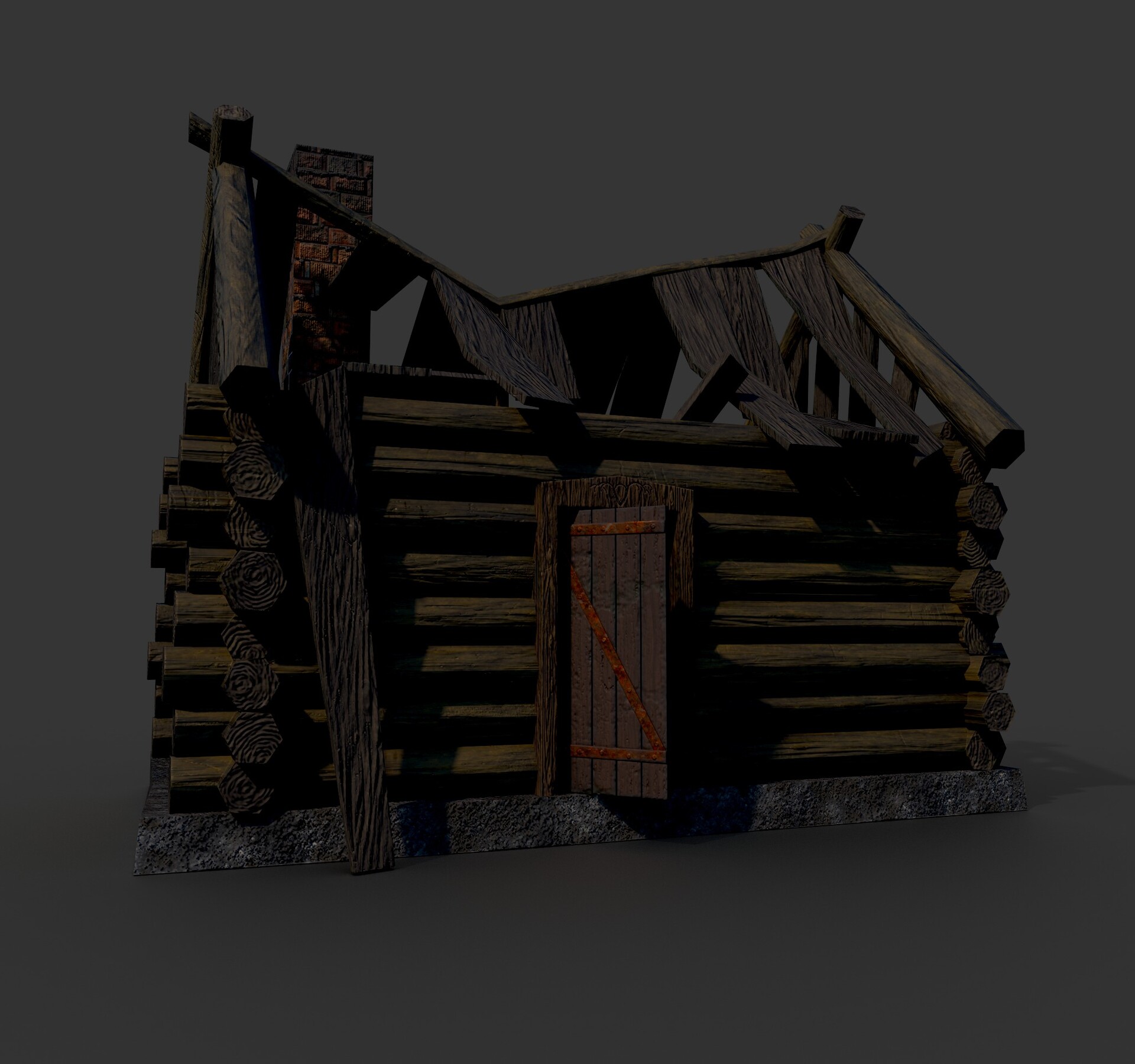 ArtStation - Destroyed house