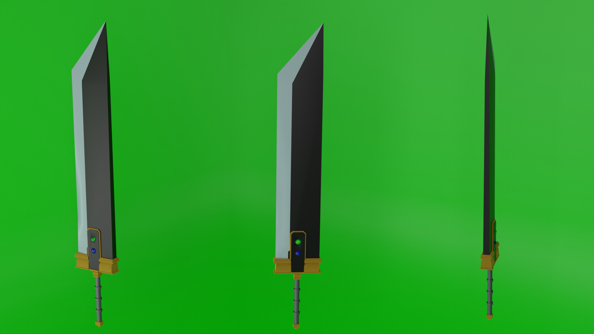 ArtStation - Cloud's Sword - Low Poly - FF VII