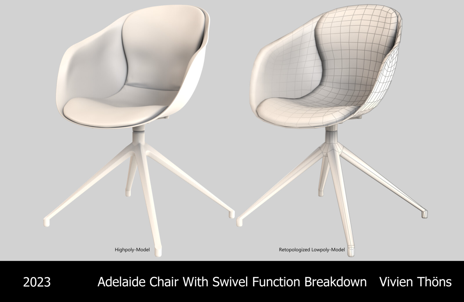 Vivien Thöns - Adelaide Chair With Swivel Function Breakdown