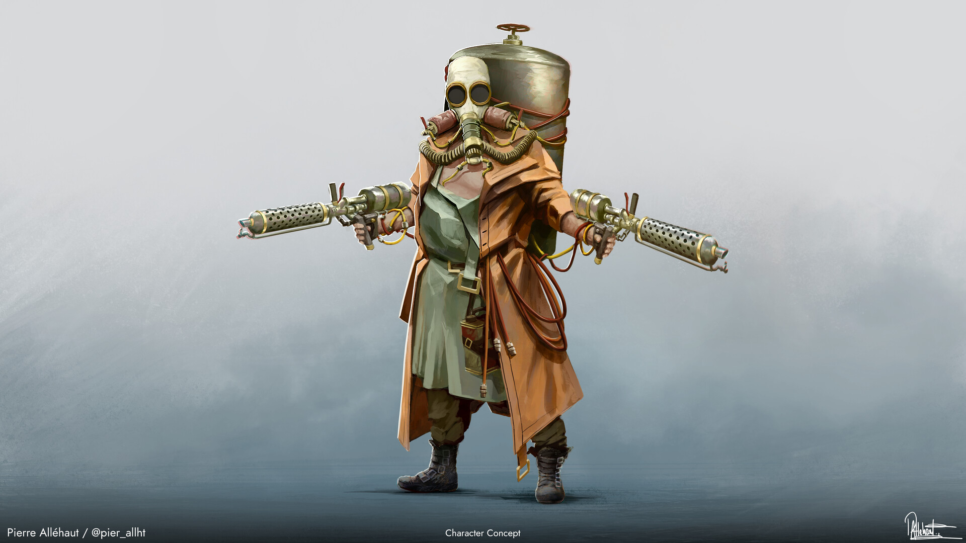 ArtStation - Dieselpunk Flamethrower Brute