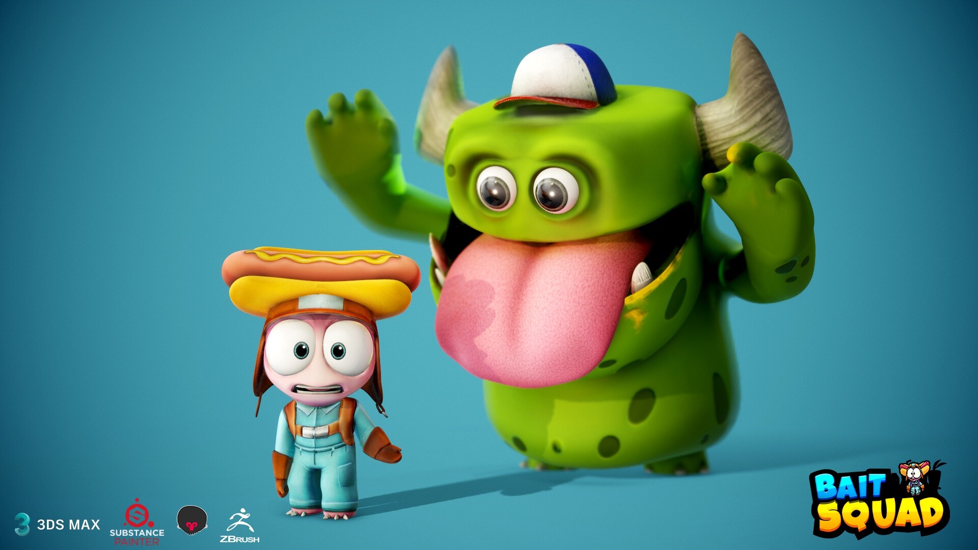 ArtStation - Hot Dog Monster