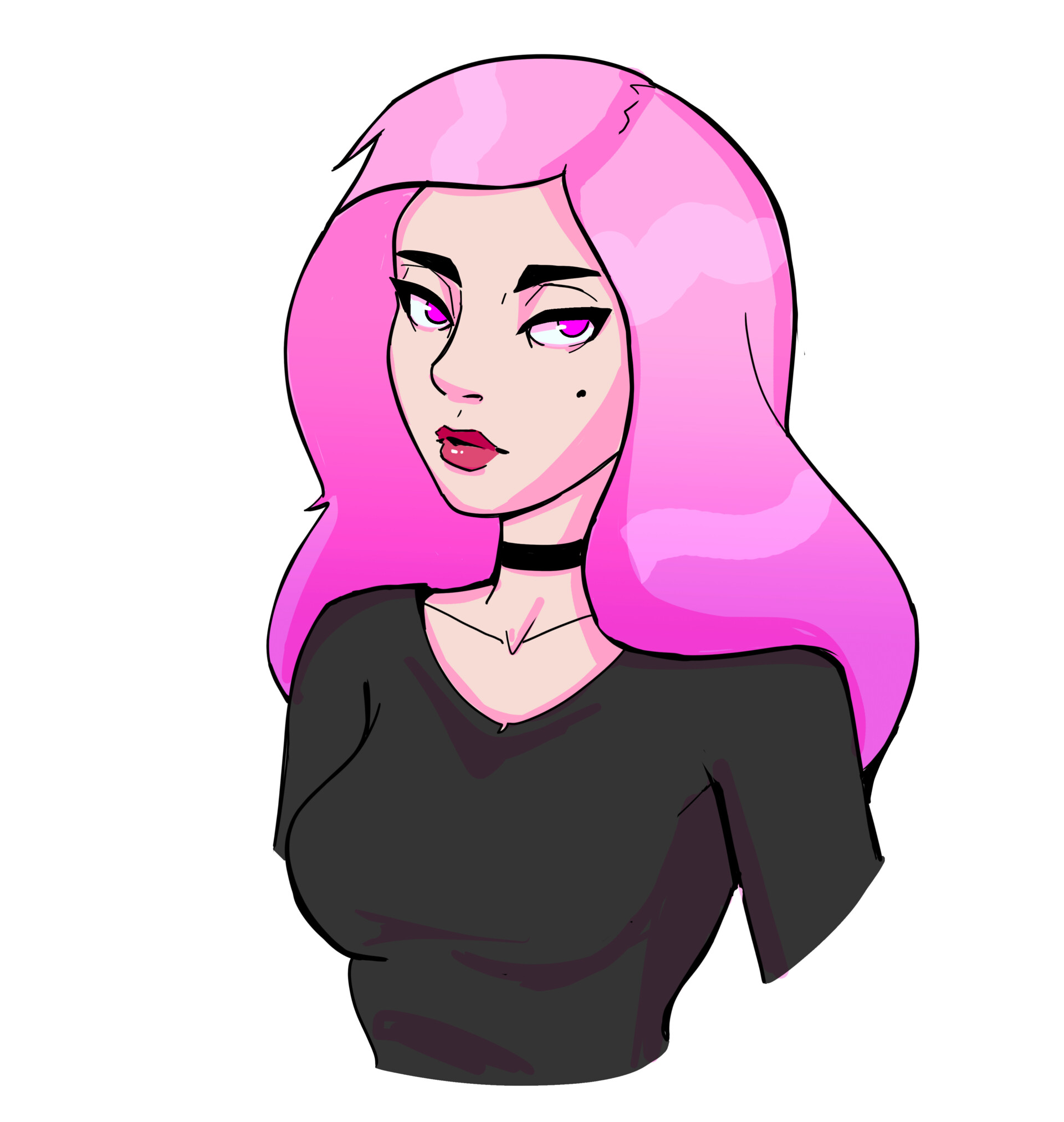 ArtStation - Pink hair