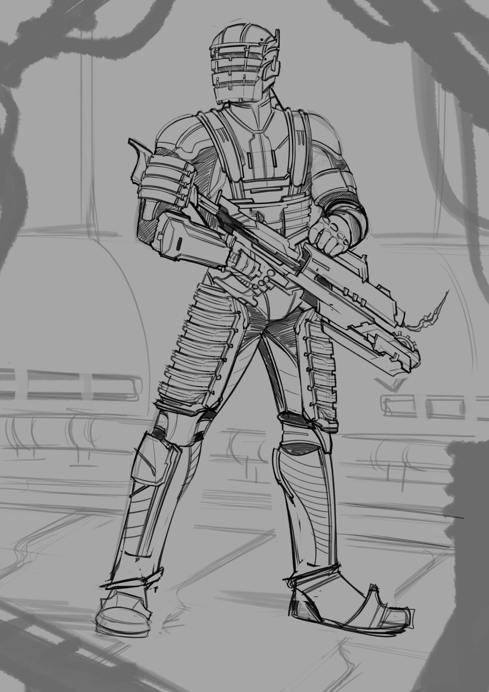 dead space coloring pages