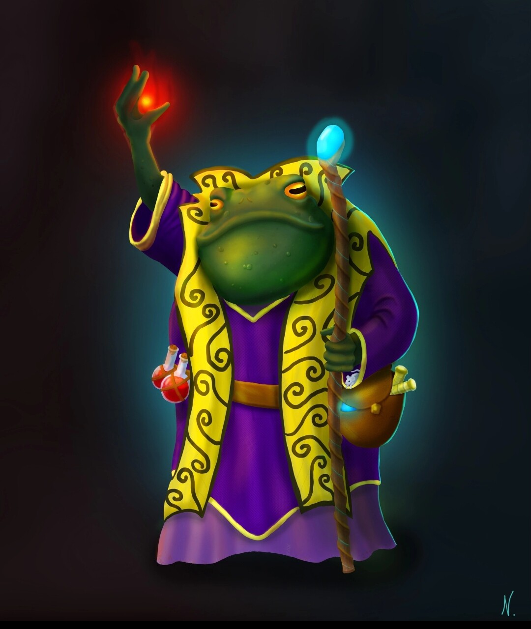 ArtStation - Wizard toad.