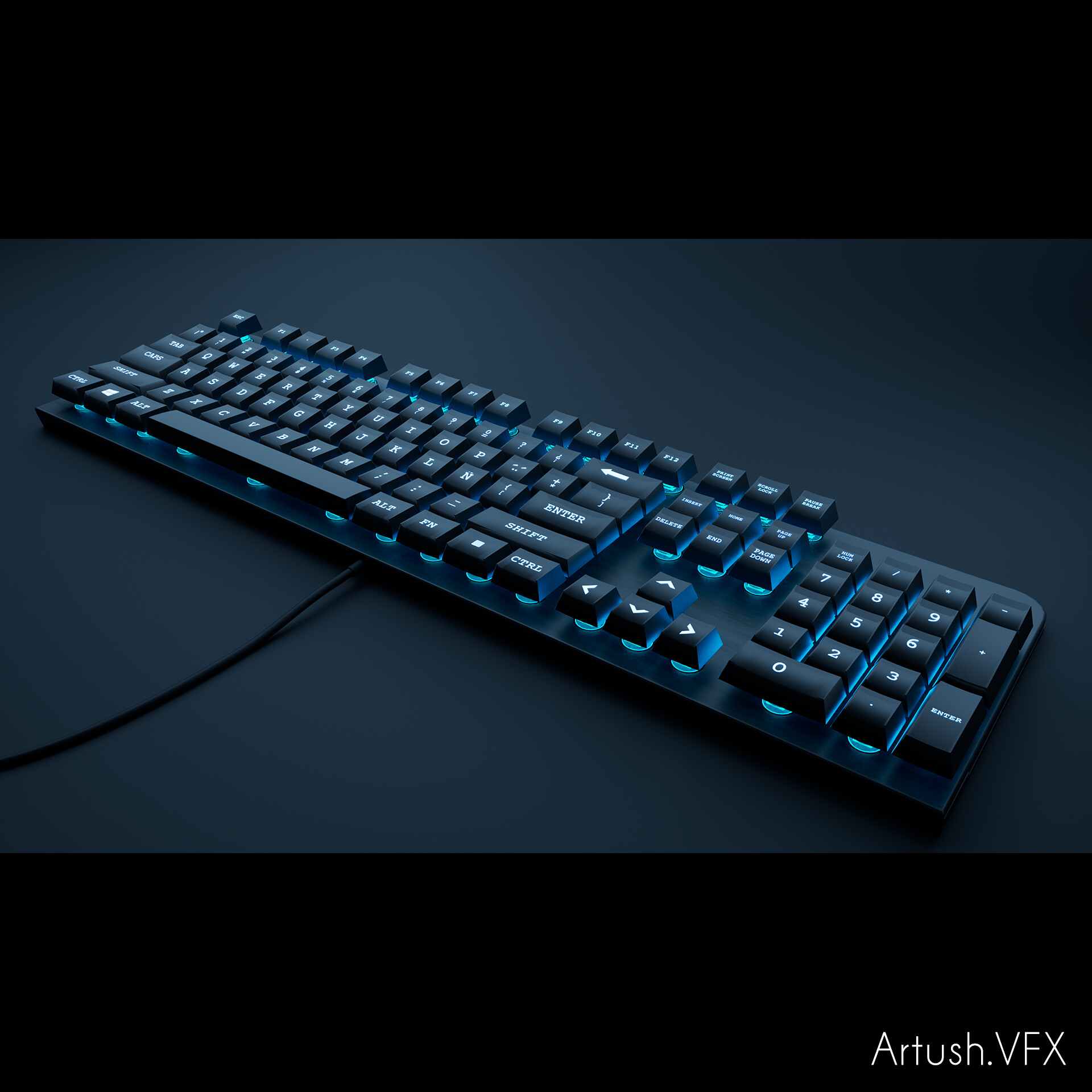 ArtStation - Keyboard 3D Model