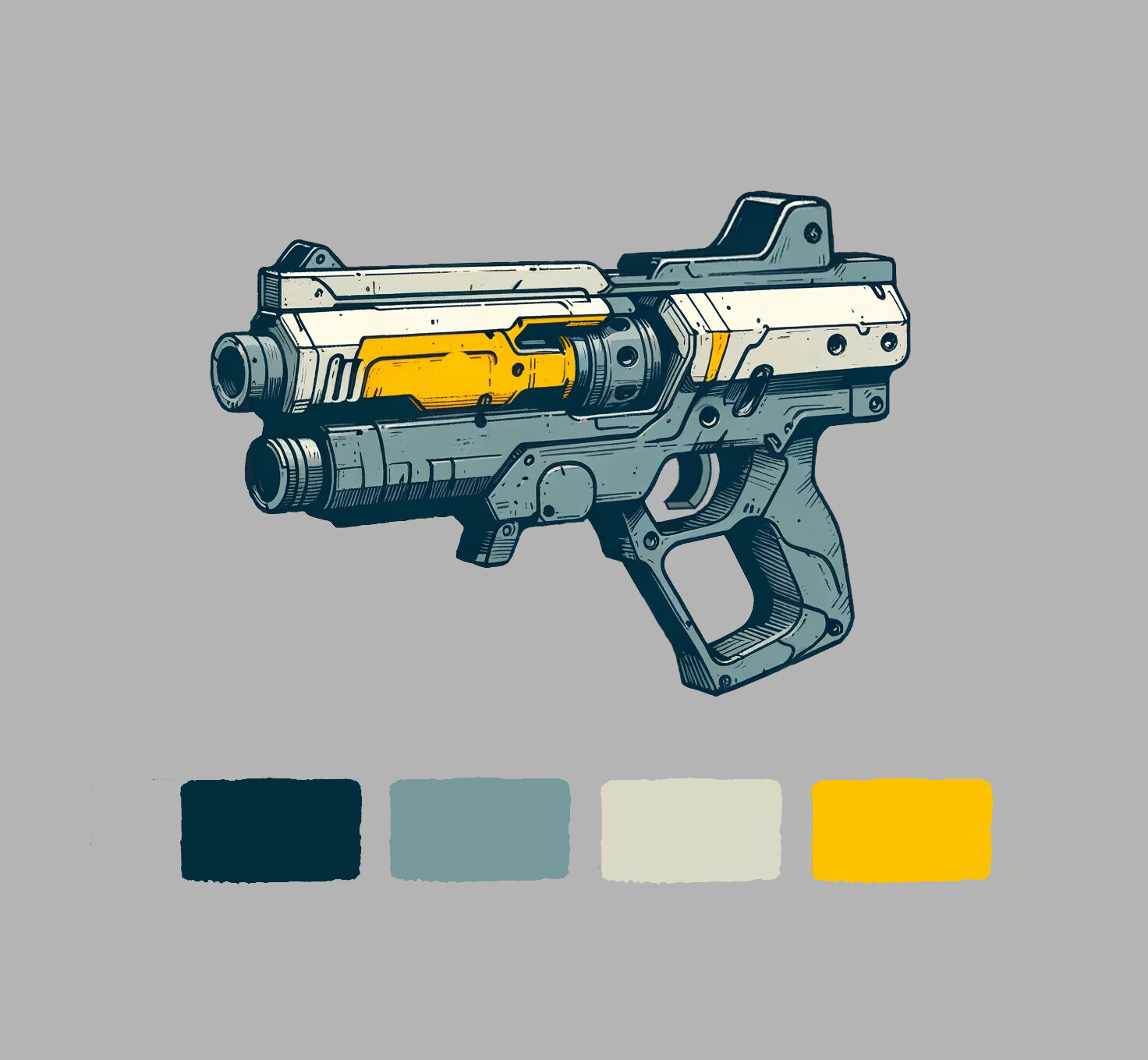ArtStation - Sci-Fi Stylized Gun