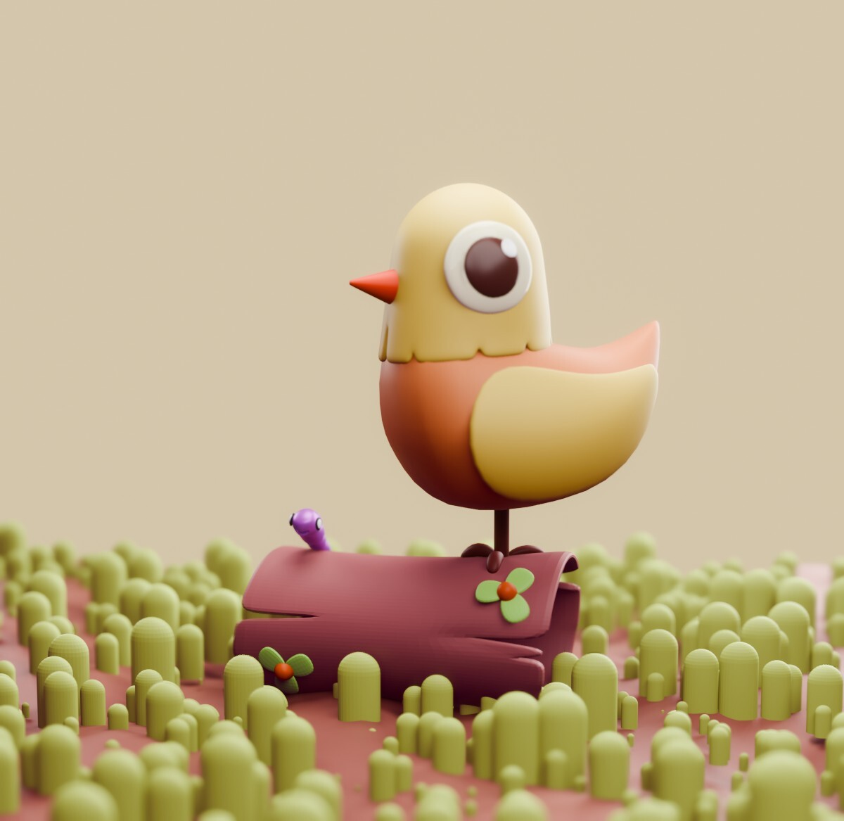 ArtStation - MODELADO PAJARITO Libel Academy