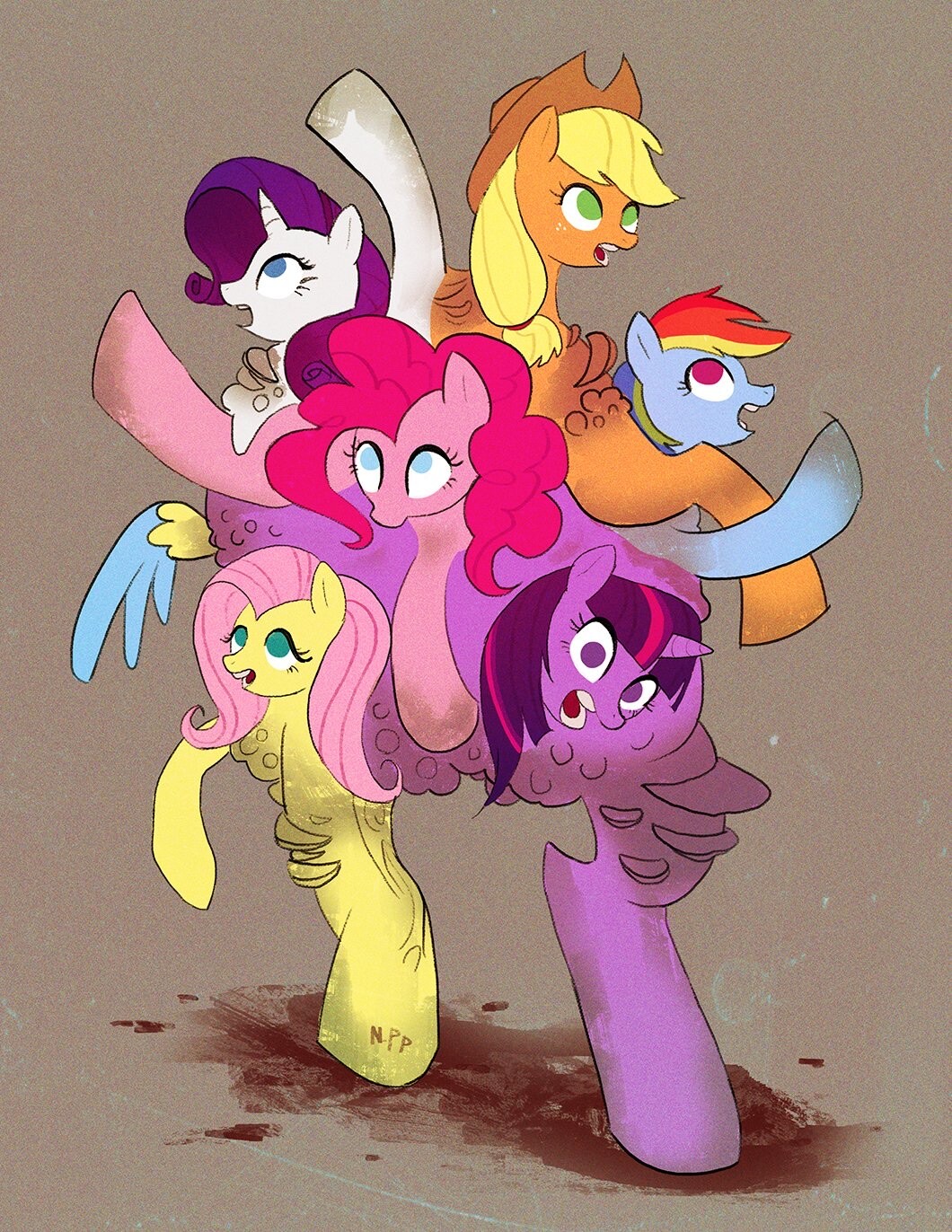 ArtStation - The mane six as the rat king