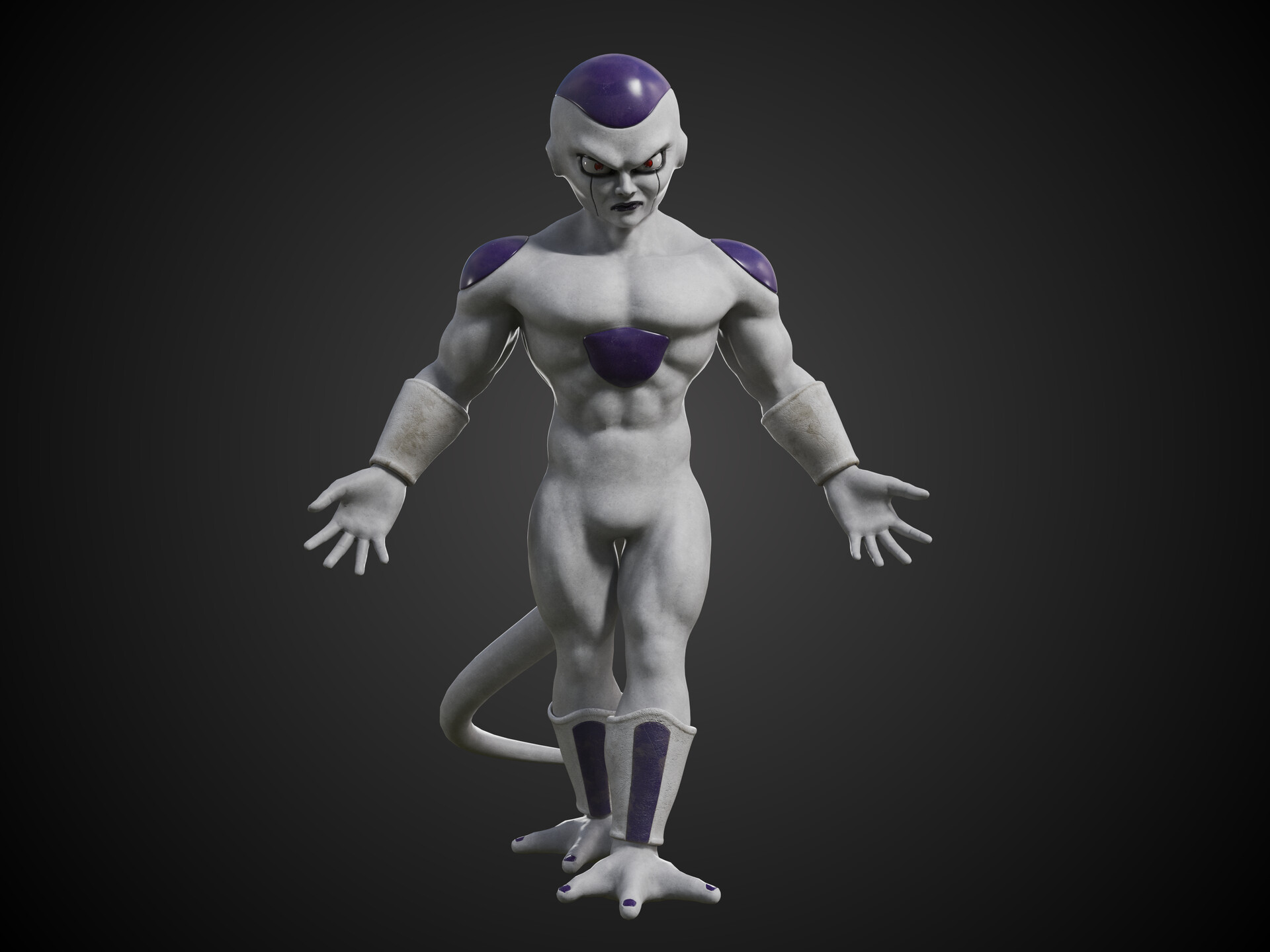 ArtStation - "Humanized" Freezer DBZ Phase3/Golden/Black (Fan-Art)