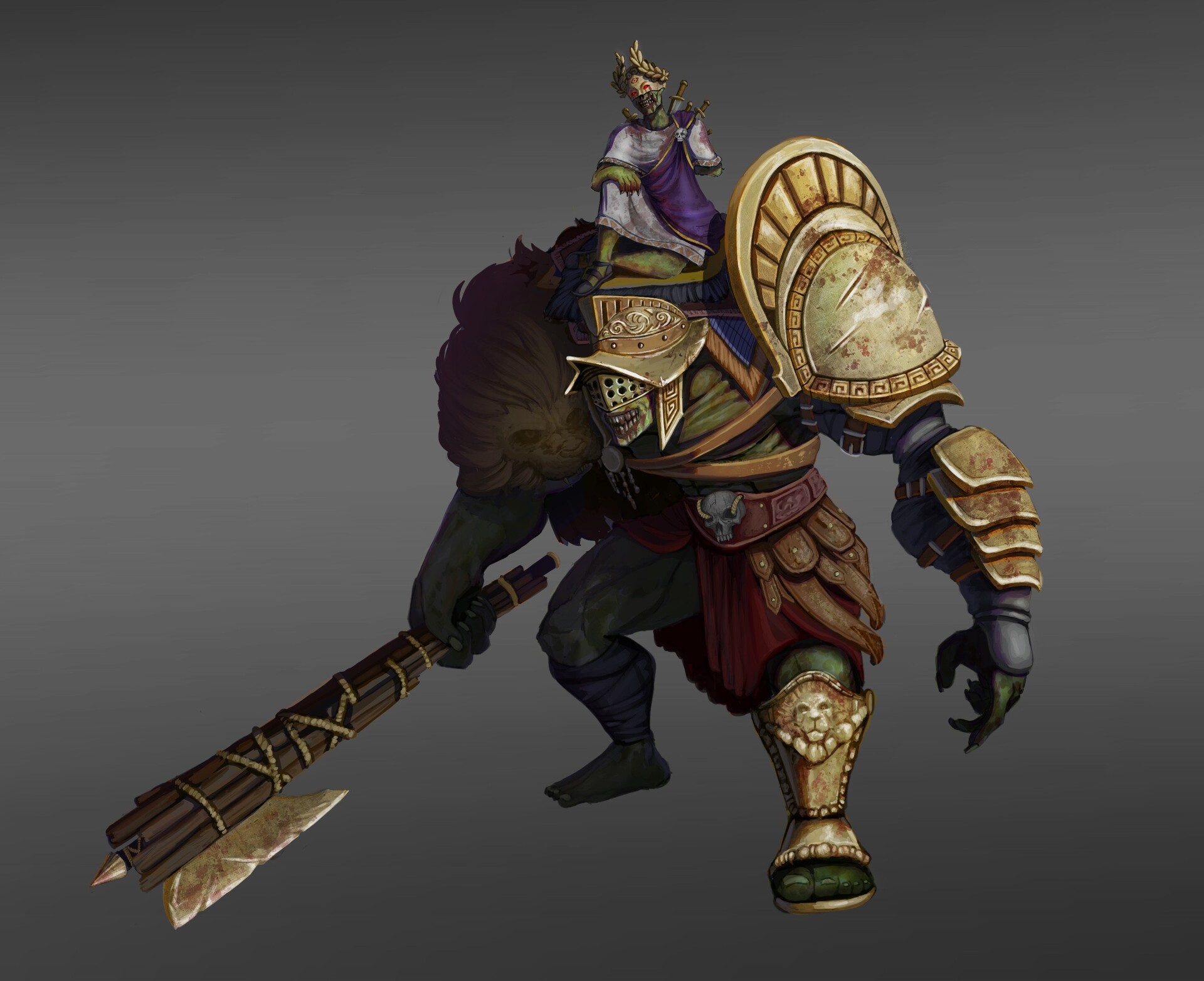 ArtStation - Zombie Roman Gladiator