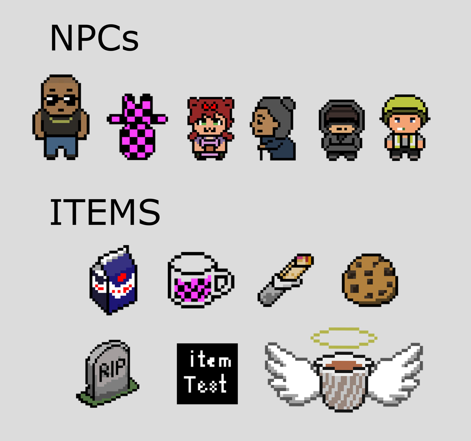 Wael Mahrouseh - Global Game Jam 2024 - Pixel art Assets