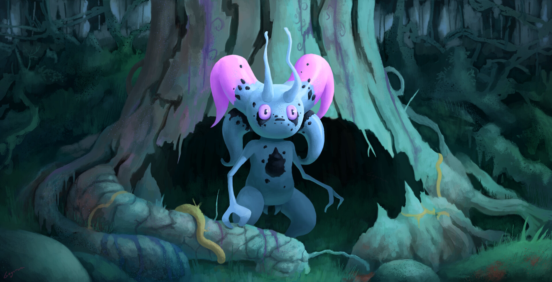 ArtStation - In the tree trunk