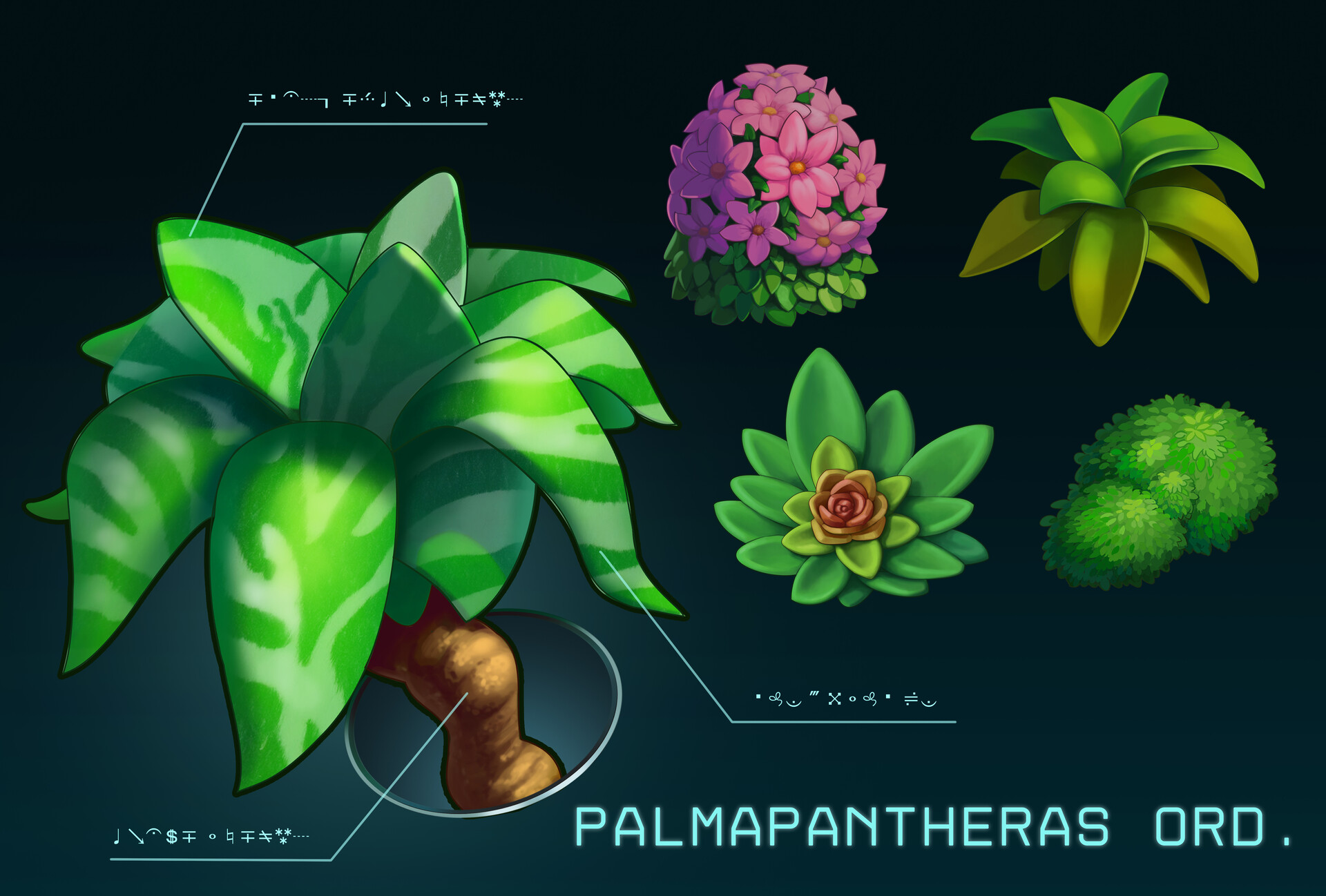 ArtStation - Plants isometry