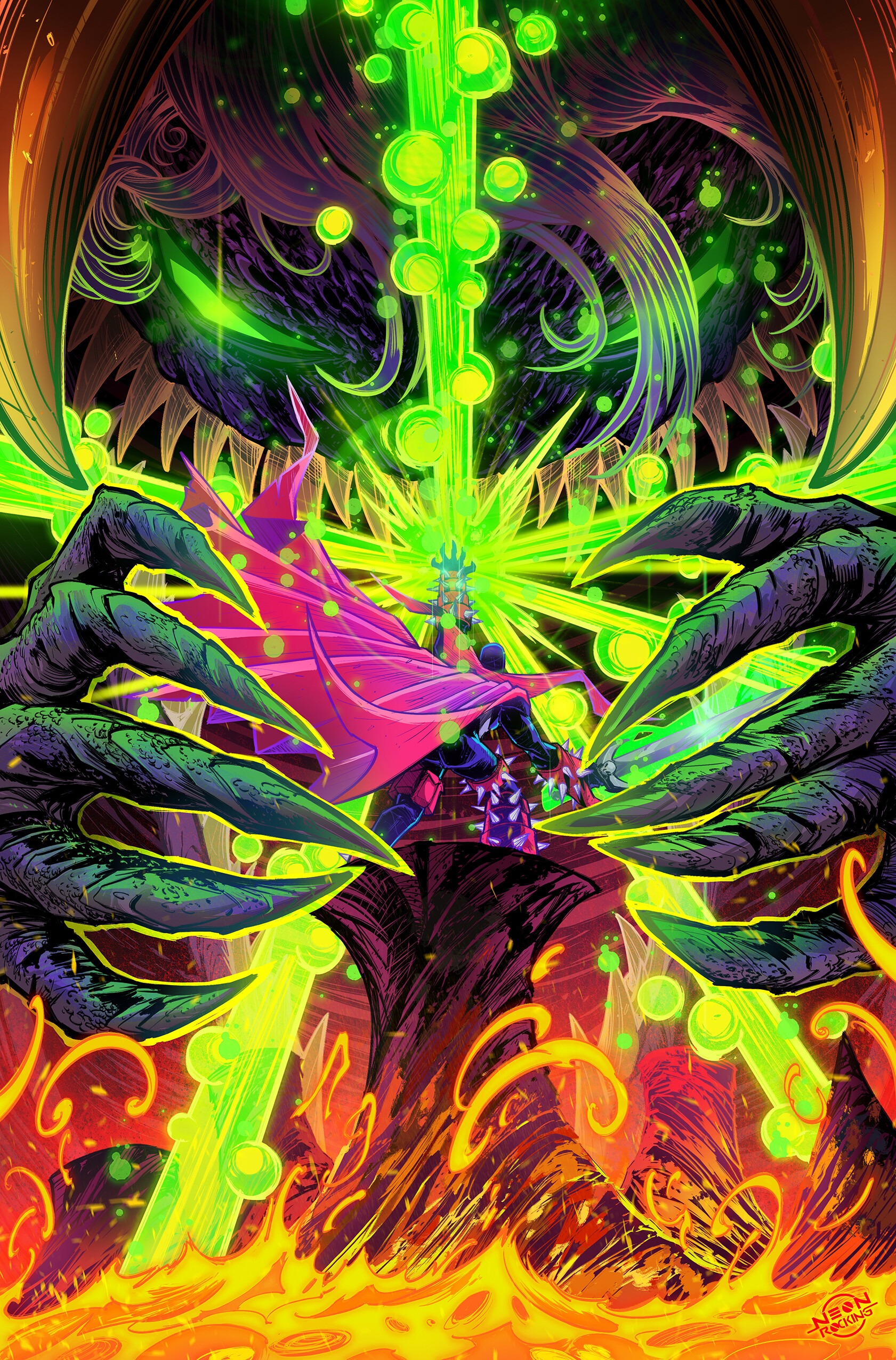 ArtStation - Malebolgia Vs Spawn - ( SpawNuary Cover Contest )