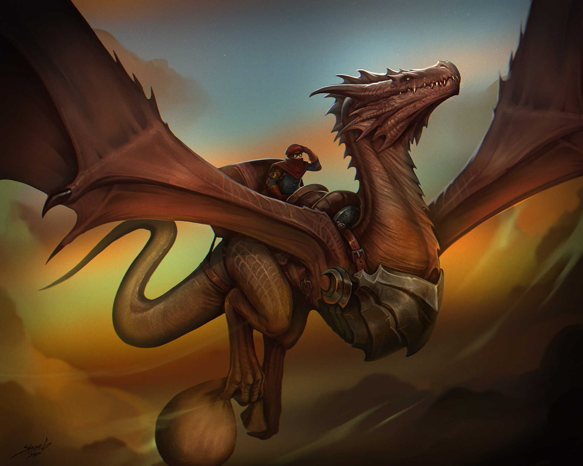 ArtStation - Dragon Rider mail service