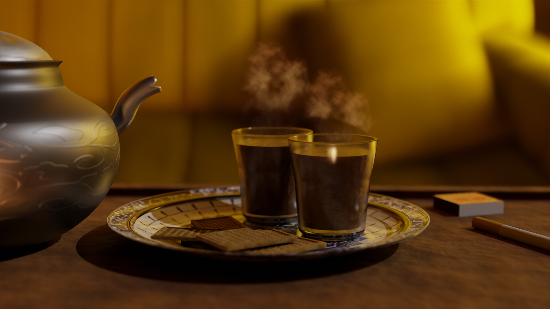 ArtStation - Cinematic 3D Scene - Coffee