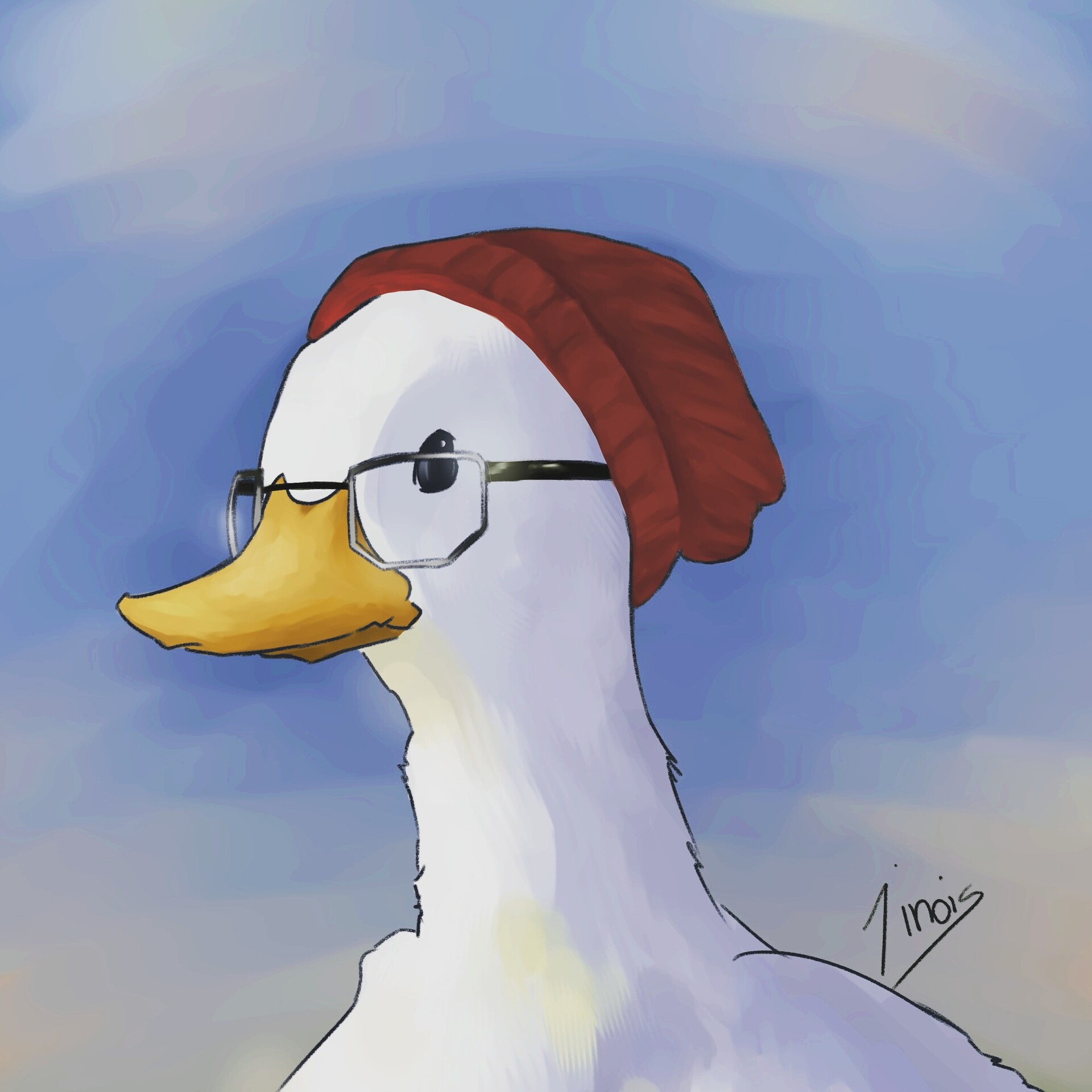 ArtStation - Duck Portrait (the funny one)