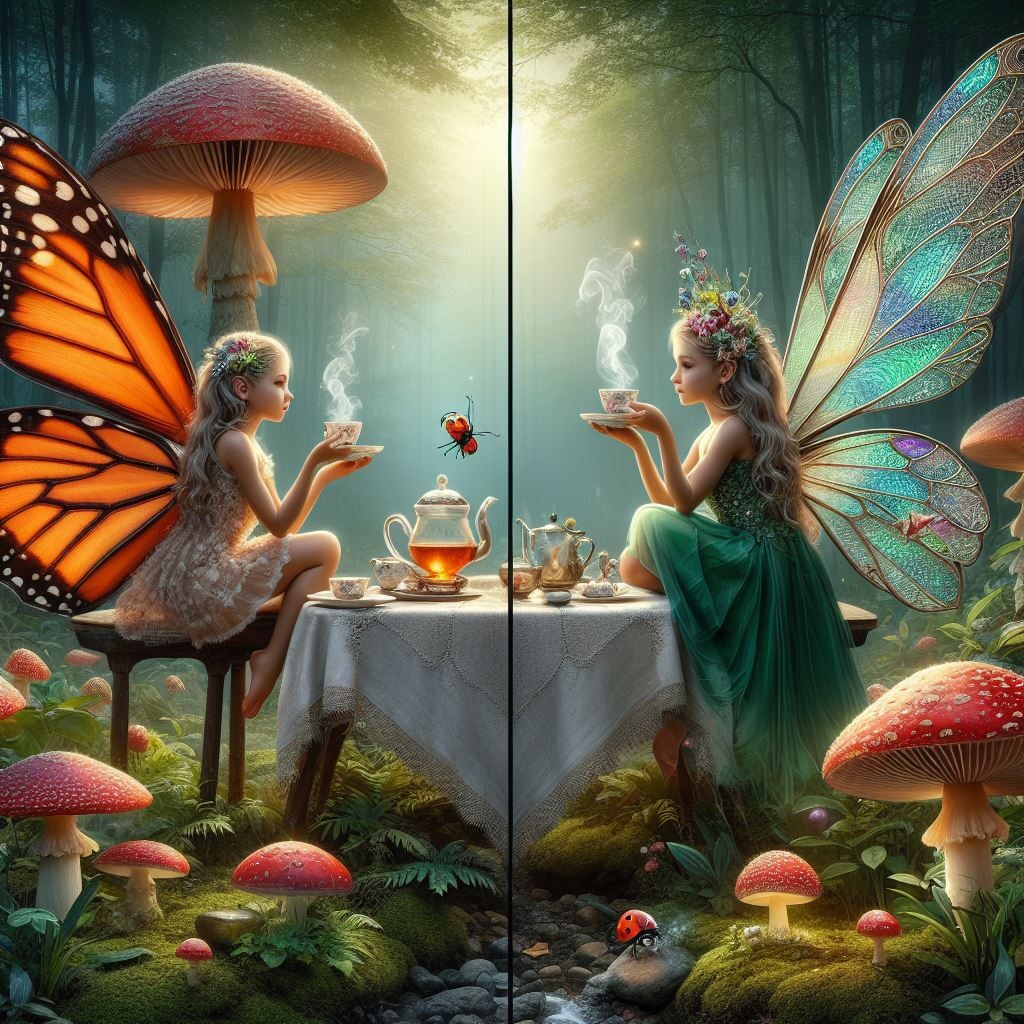 Ralf Sommer - "Two opposing Fairies are having Tea"