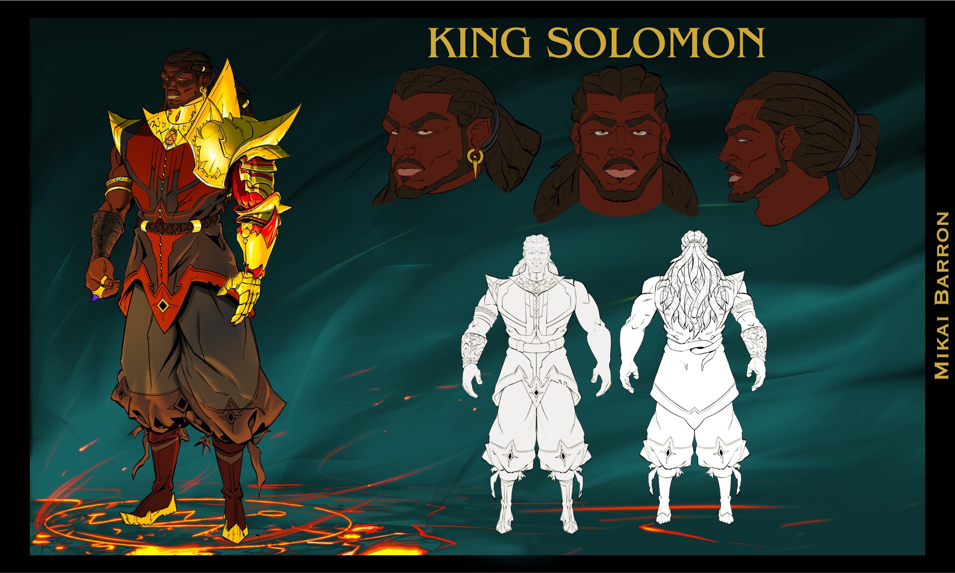 ArtStation - Demon Mage King Solomon