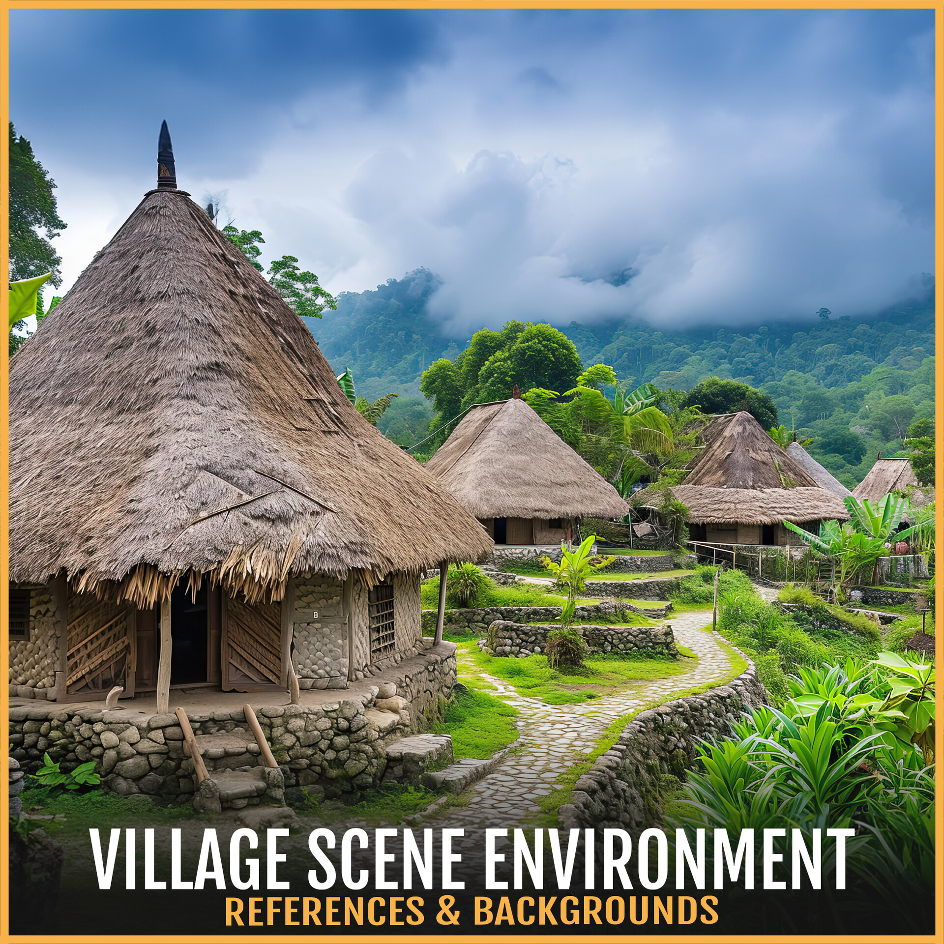 ArtStation - 505 Village Scene Environment