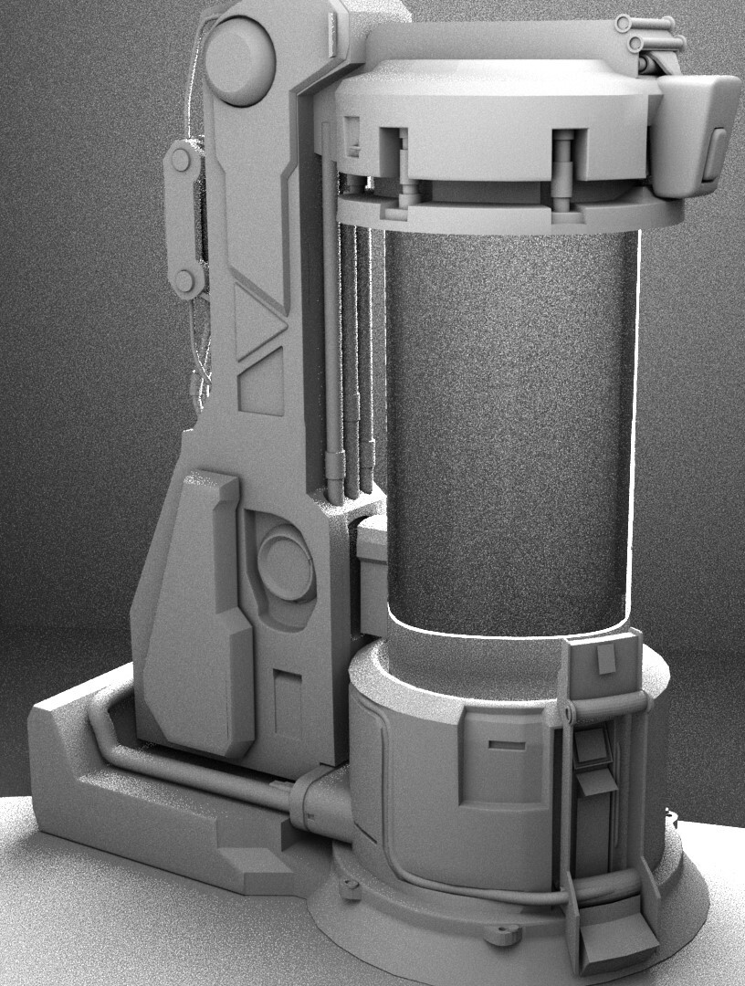 ArtStation - Sci-Fi Cloning Tank 3D Model