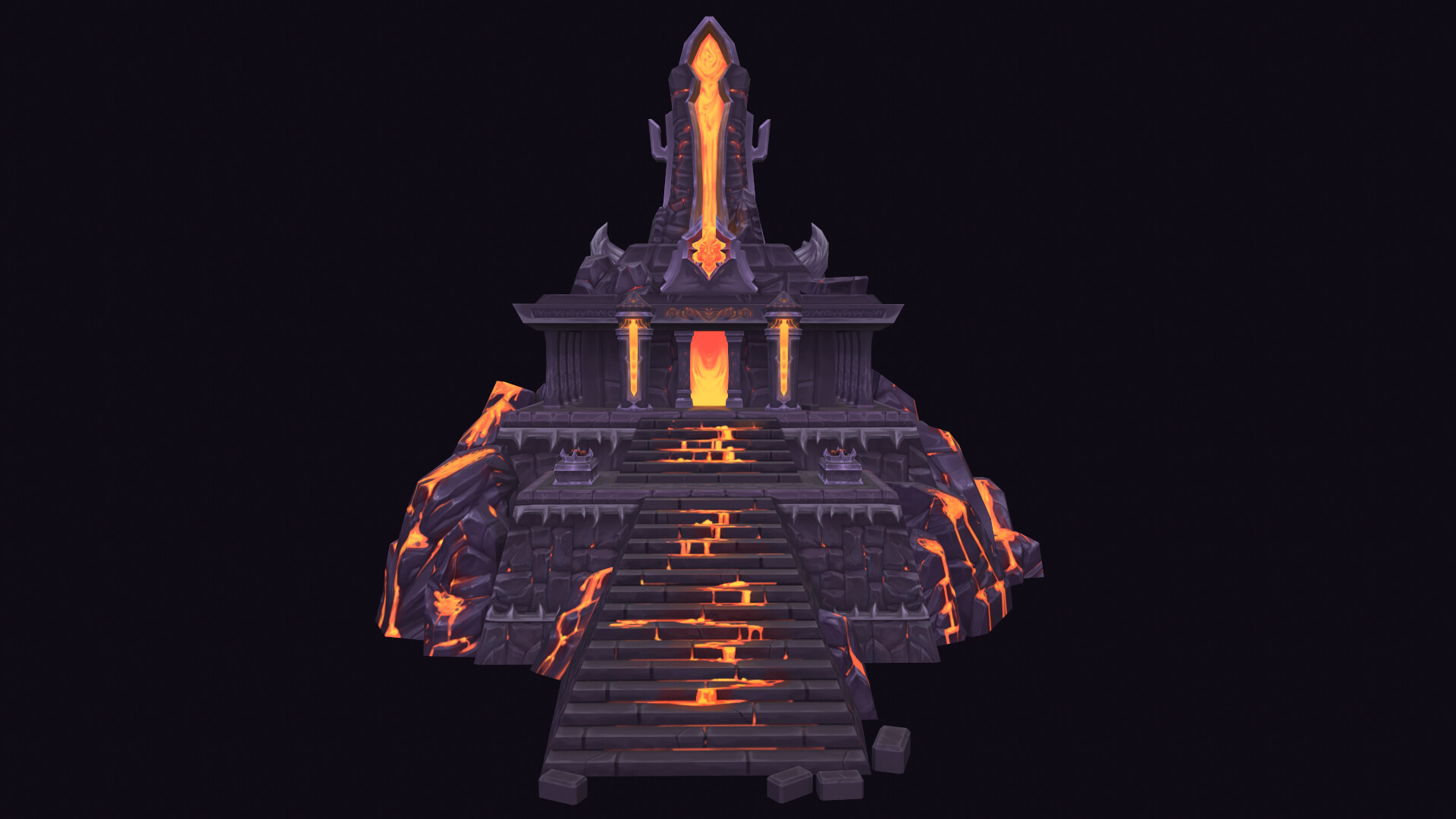 ArtStation - Lava dungeon