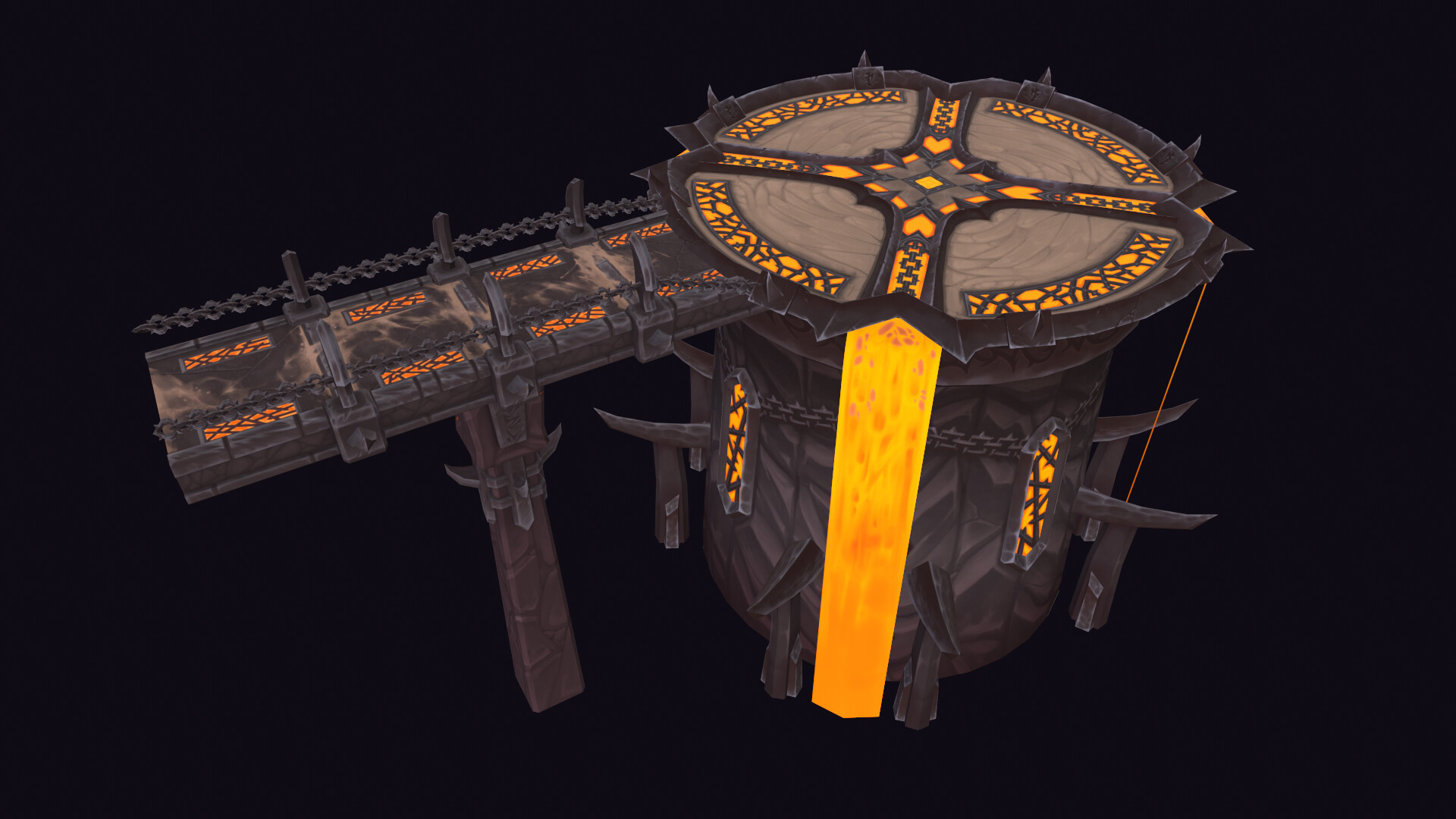 ArtStation - Lava tower