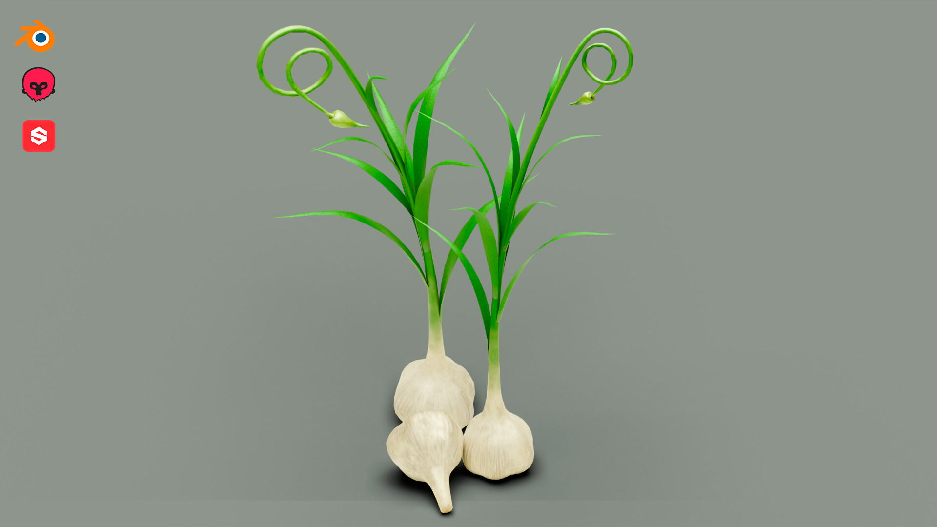 ArtStation - Garlic Plant