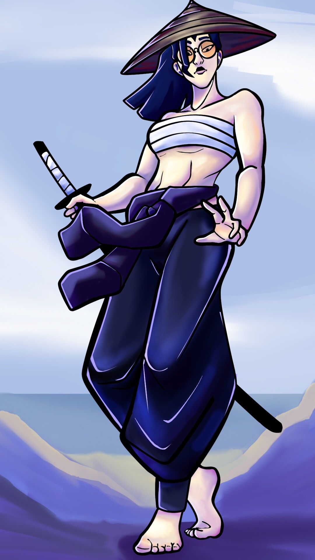 ArtStation - (Blue Eye Samuri) Mizu Fanart + Process