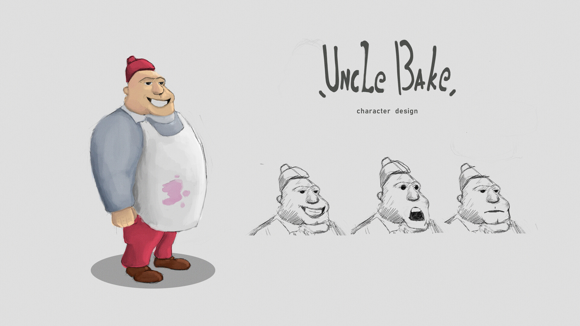 ArtStation - Uncle Bake character design
