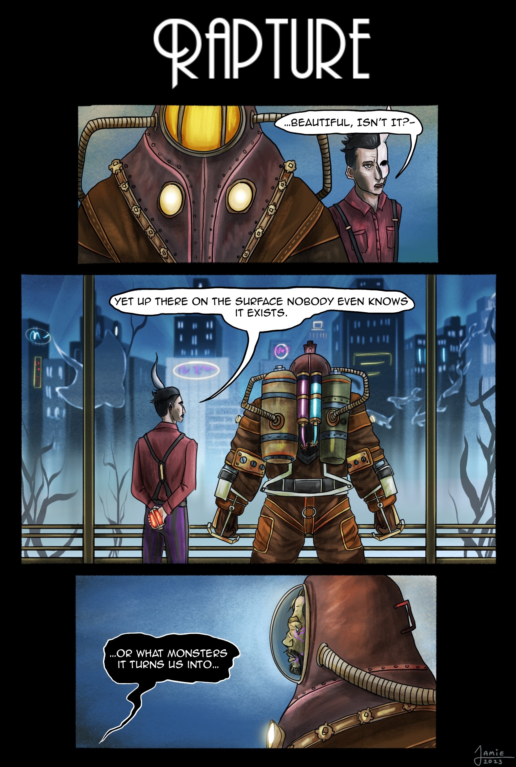 ArtStation - Silco and Vander in Rapture