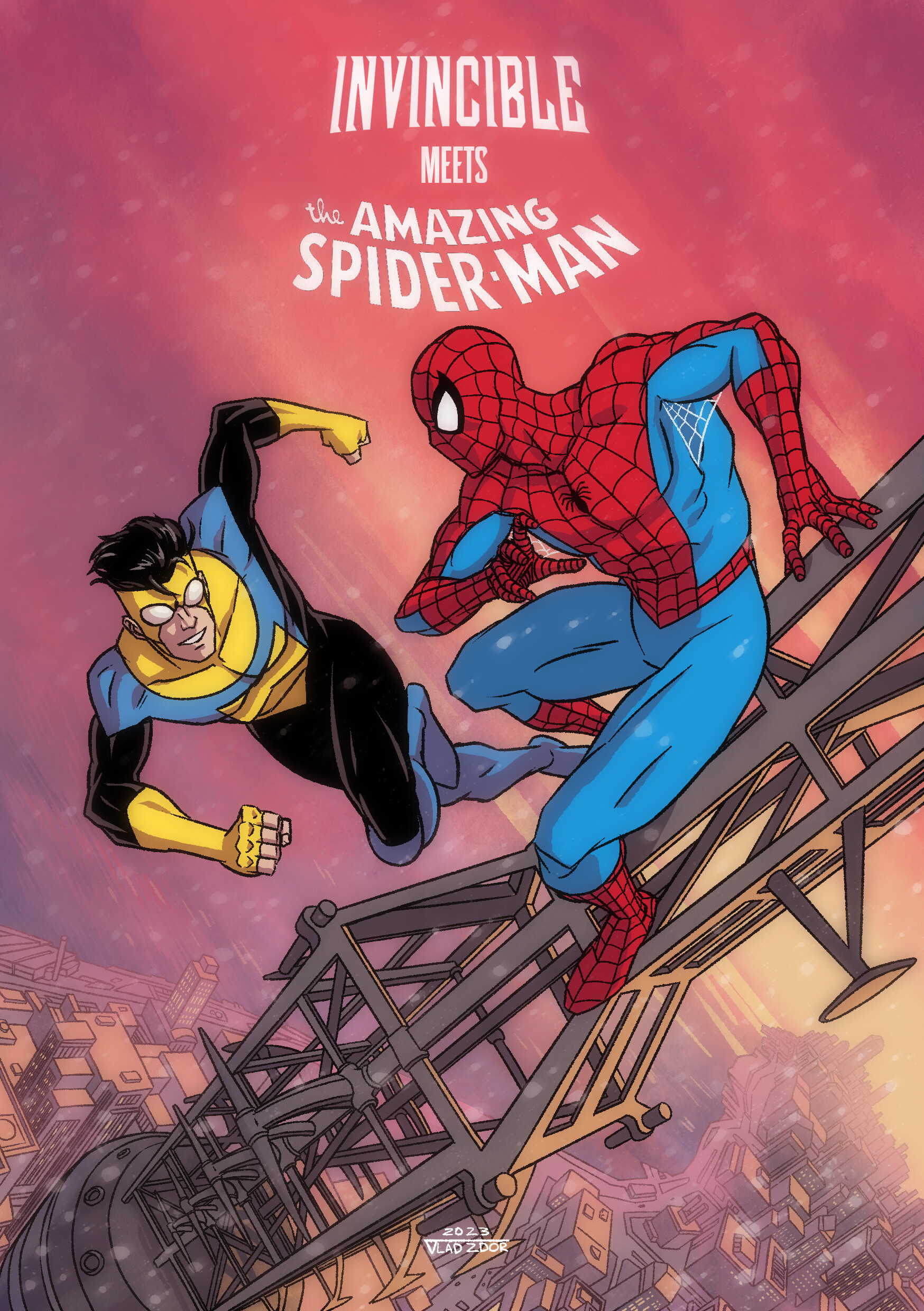 ArtStation - Invincible meets The Amazing Spider-Man