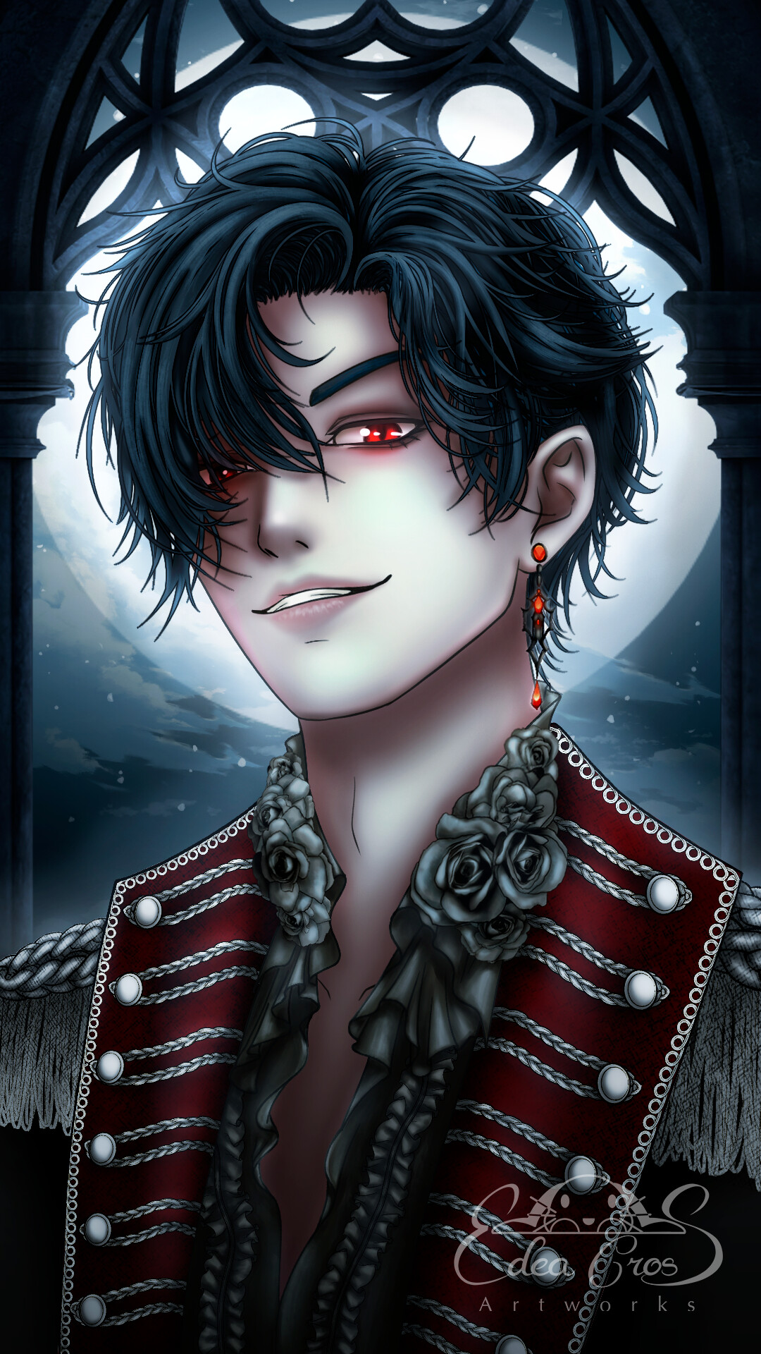 gothic male vampire art