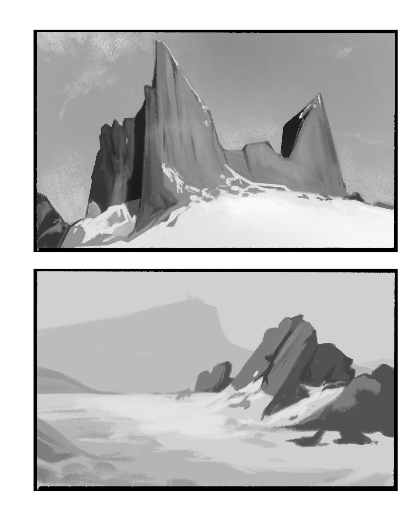 ArtStation - Quick Landscape Sketches