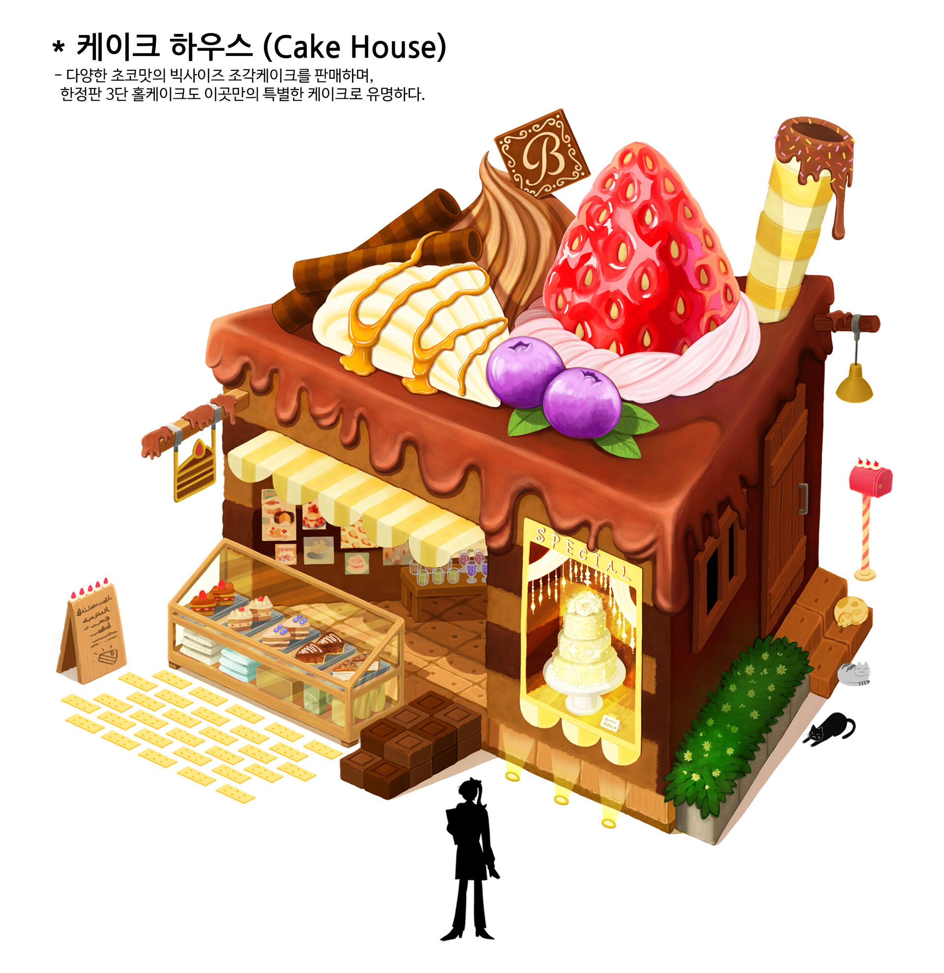 ArtStation - 케이크 하우스 (Cake House)