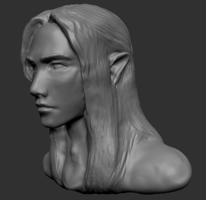 ArtStation - Elf Bust Model