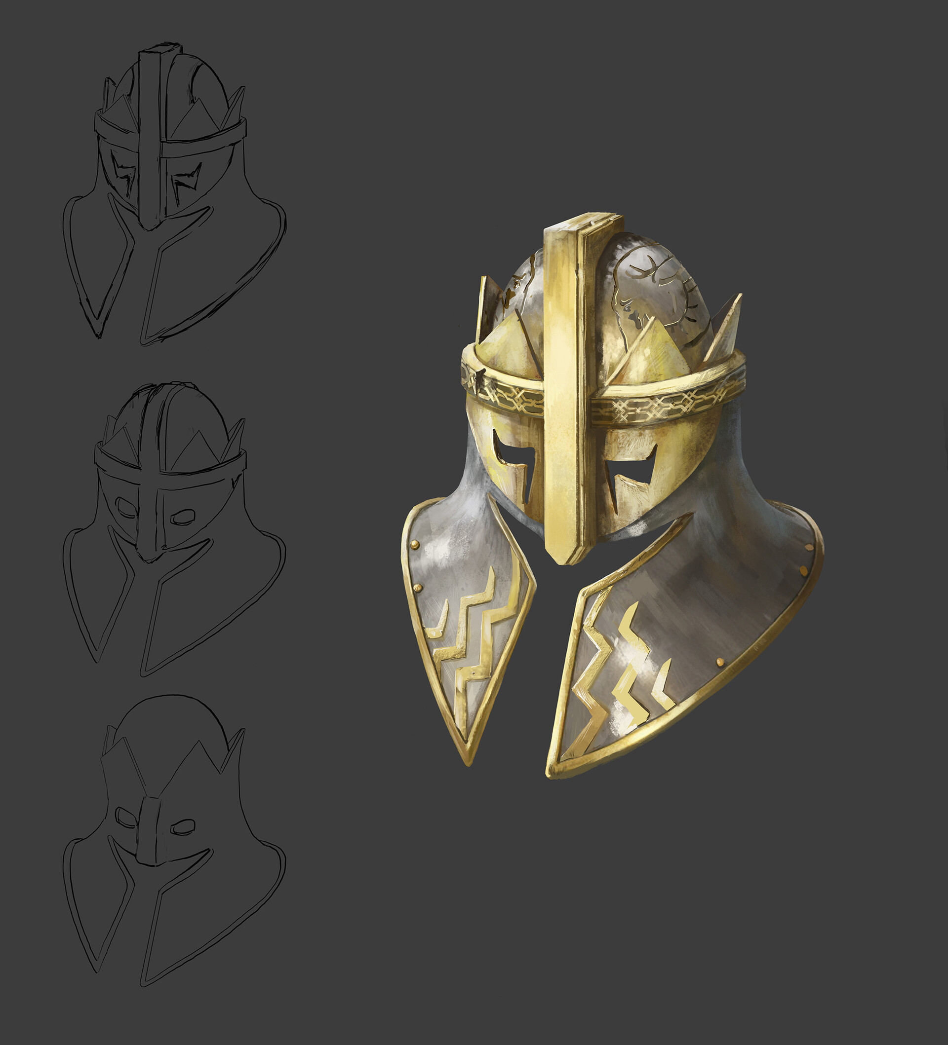 ArtStation - Helmet of dwarf